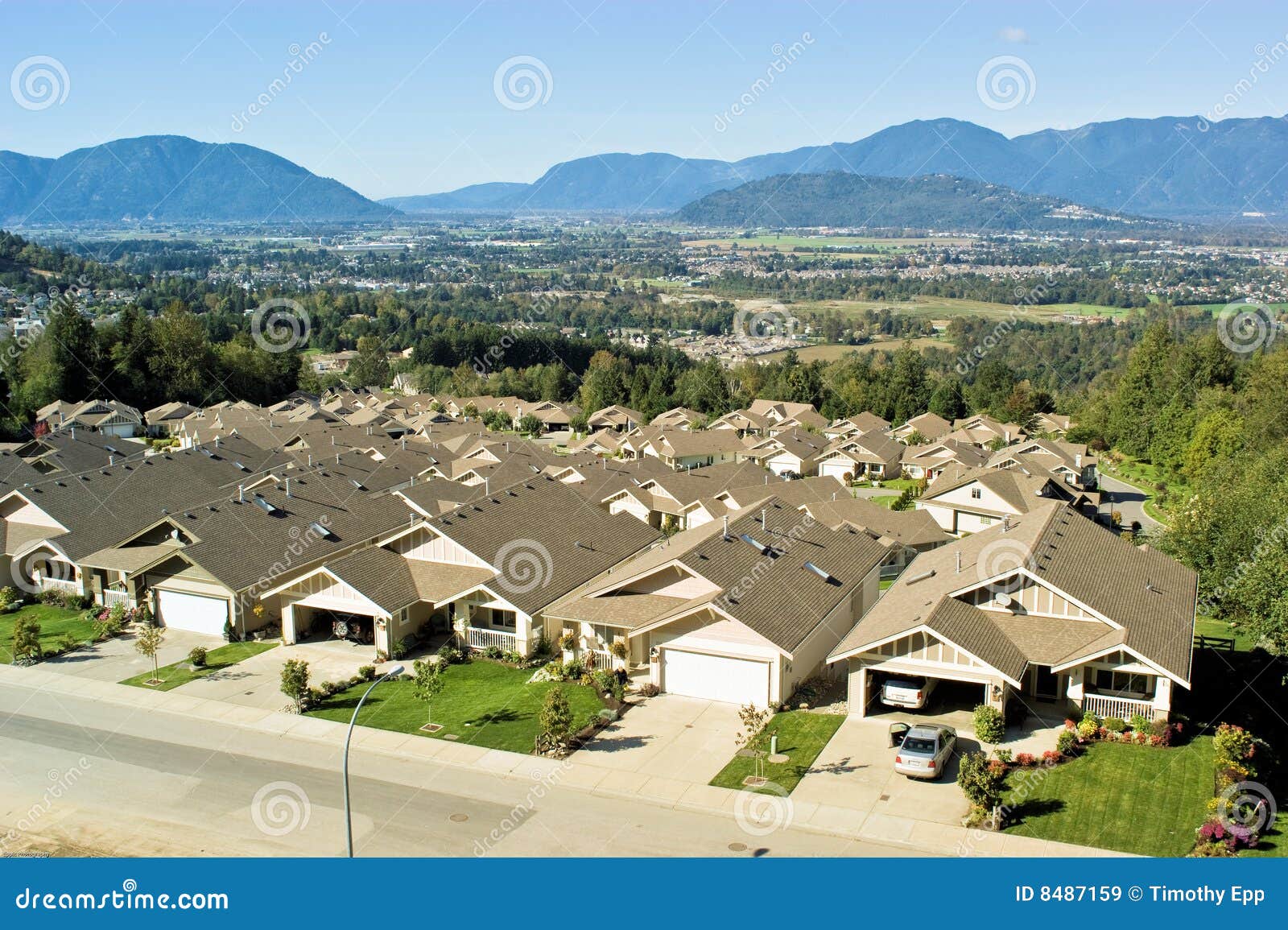 Suburban sprawl stock image. Image of property, subdivision - 8487159