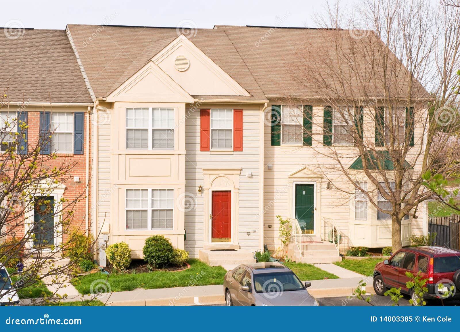 Suburban townhouses stock image. Image of colored, residential - 14003385 Suburban townhouses stock image. Image of colored, residential - 14003385