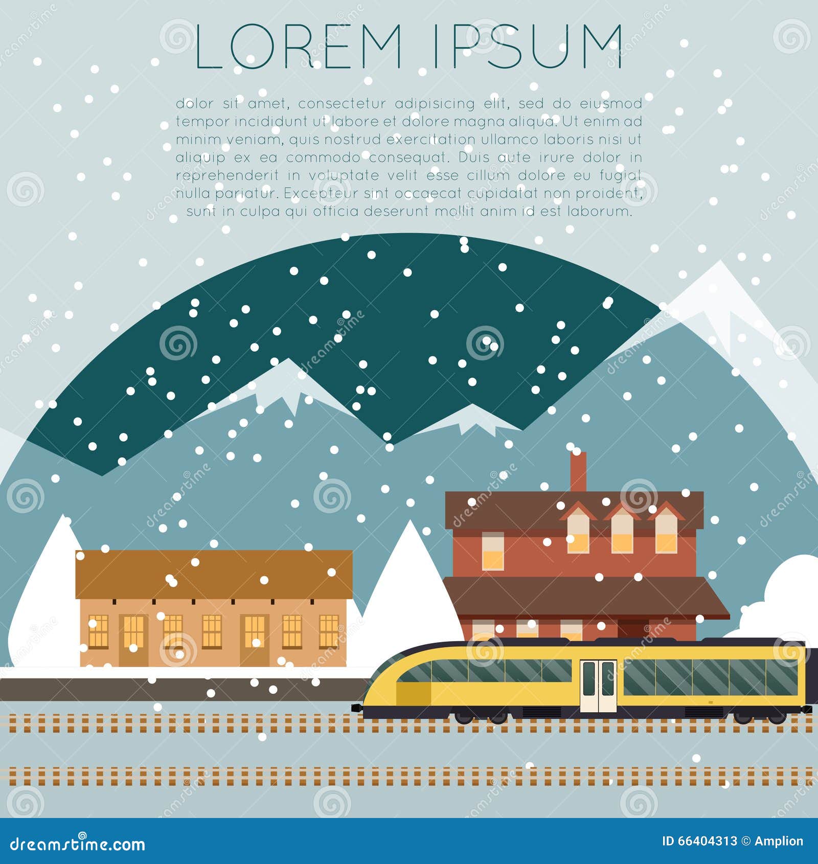 Suburban train banner stock vector. Illustration of speed - 66404313