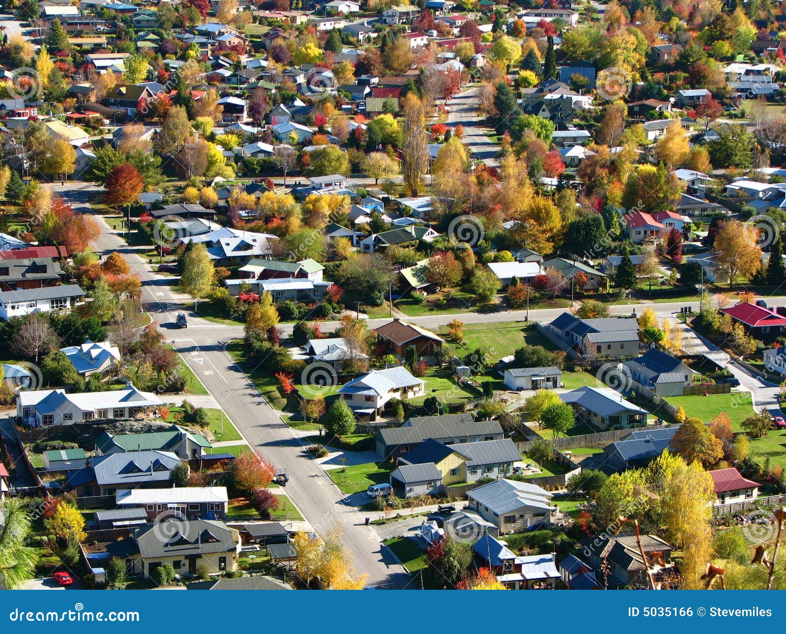 Suburbia in Fall stock photo. Image of environment, south - 5035166