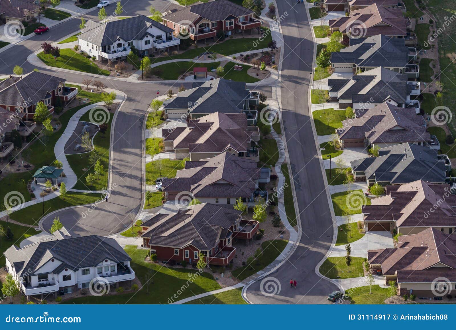 Suburbia stock image. Image of mountain, settlement, erie - 31114917