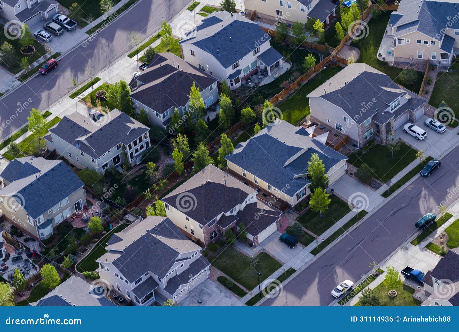 Suburbia stock photo. Image of suburb, erie, view, houses - 31114936