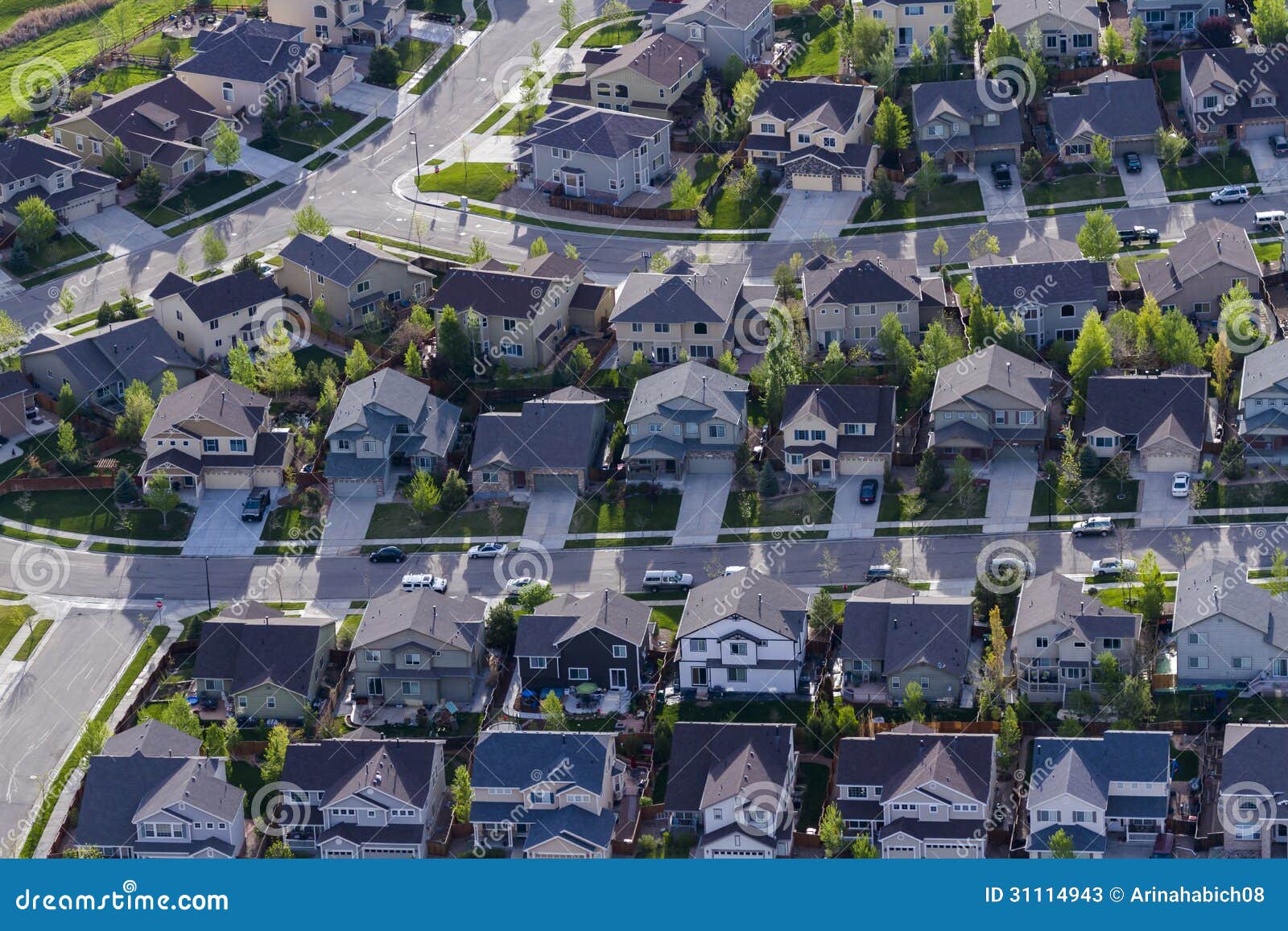 Suburbia stock image. Image of erie, suburbia, town, street - 31114943