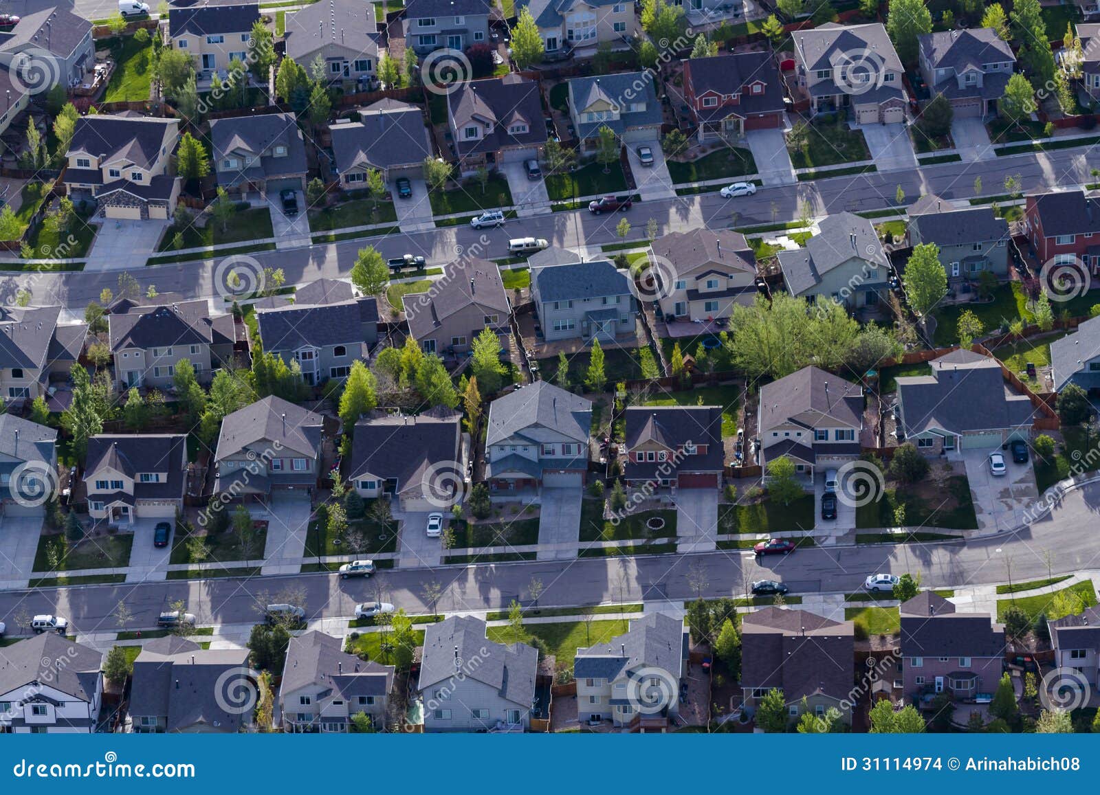 Suburbia stock photo. Image of summer, rocky, view, town - 31114974