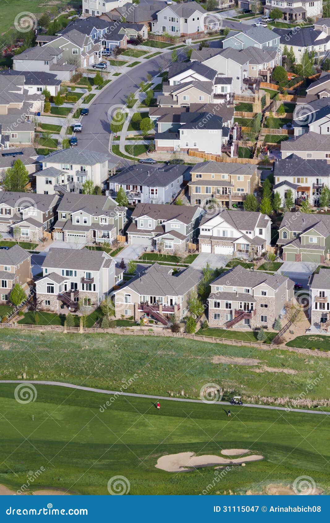 Suburbia stock image. Image of residential, roof, suburb - 31115047