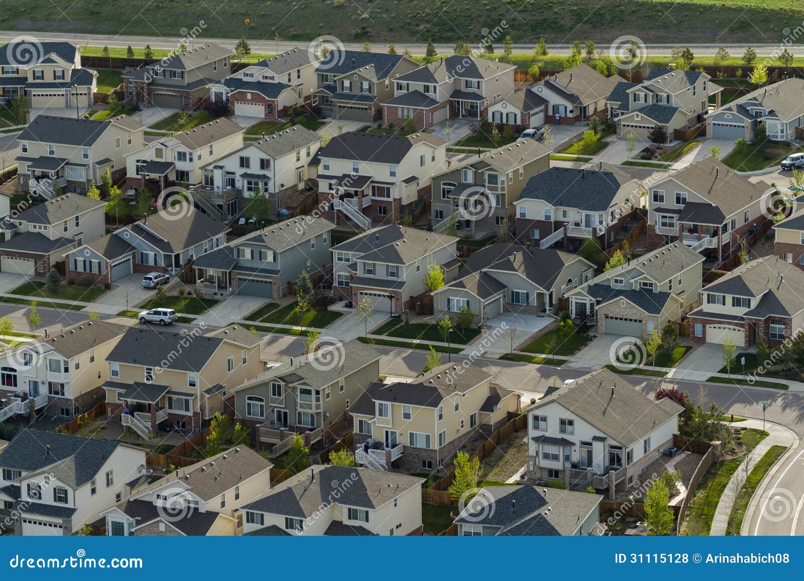 Suburbia stock photo. Image of settlement, erie, residential - 31115128