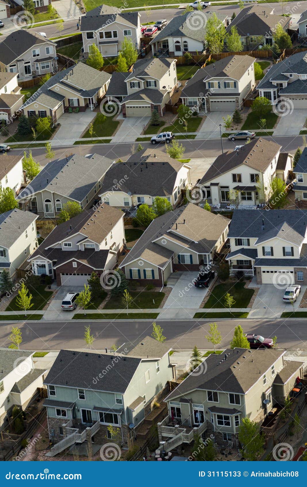 Suburbia stock image. Image of suburbia, suburbs, summer - 31115133