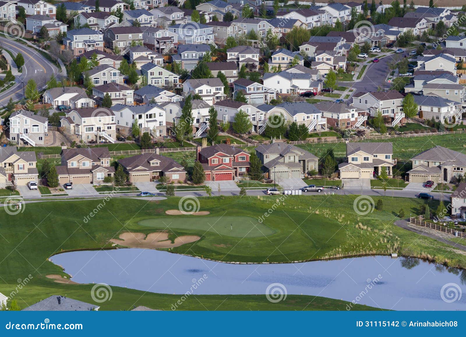Suburbia stock photo. Image of nature, town, suburbia - 31115142