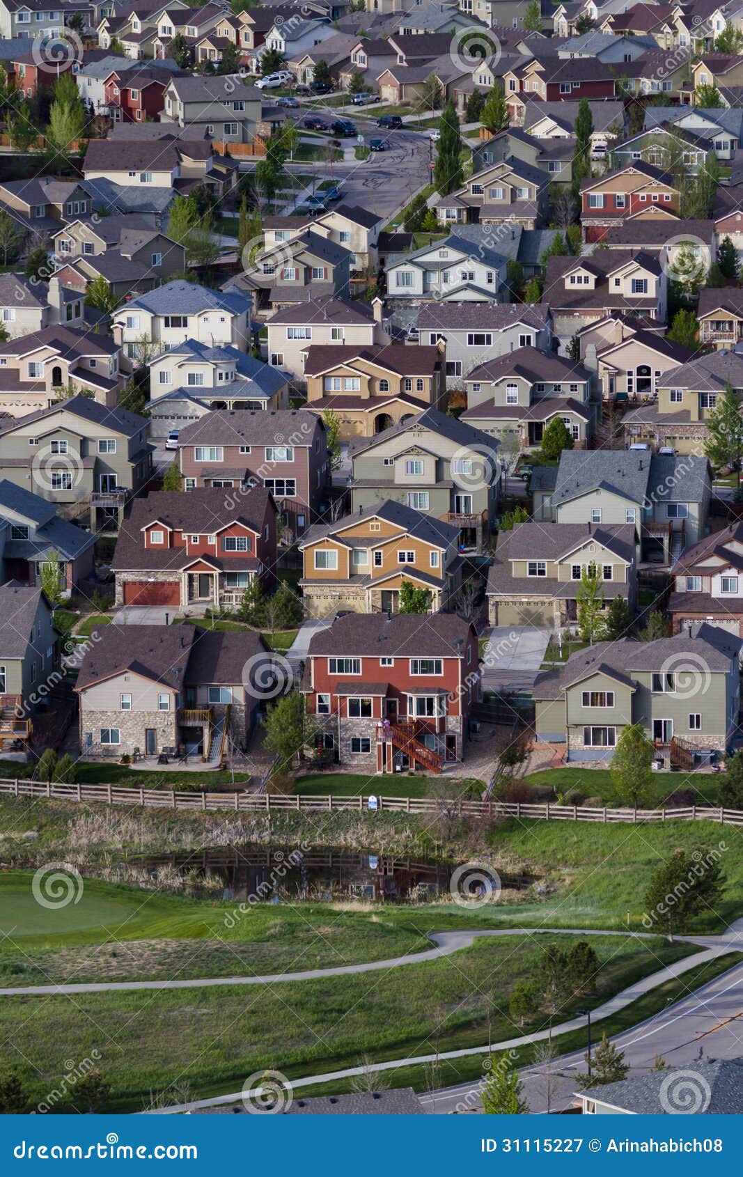 Suburbia stock image. Image of suburban, town, suburb - 31115227