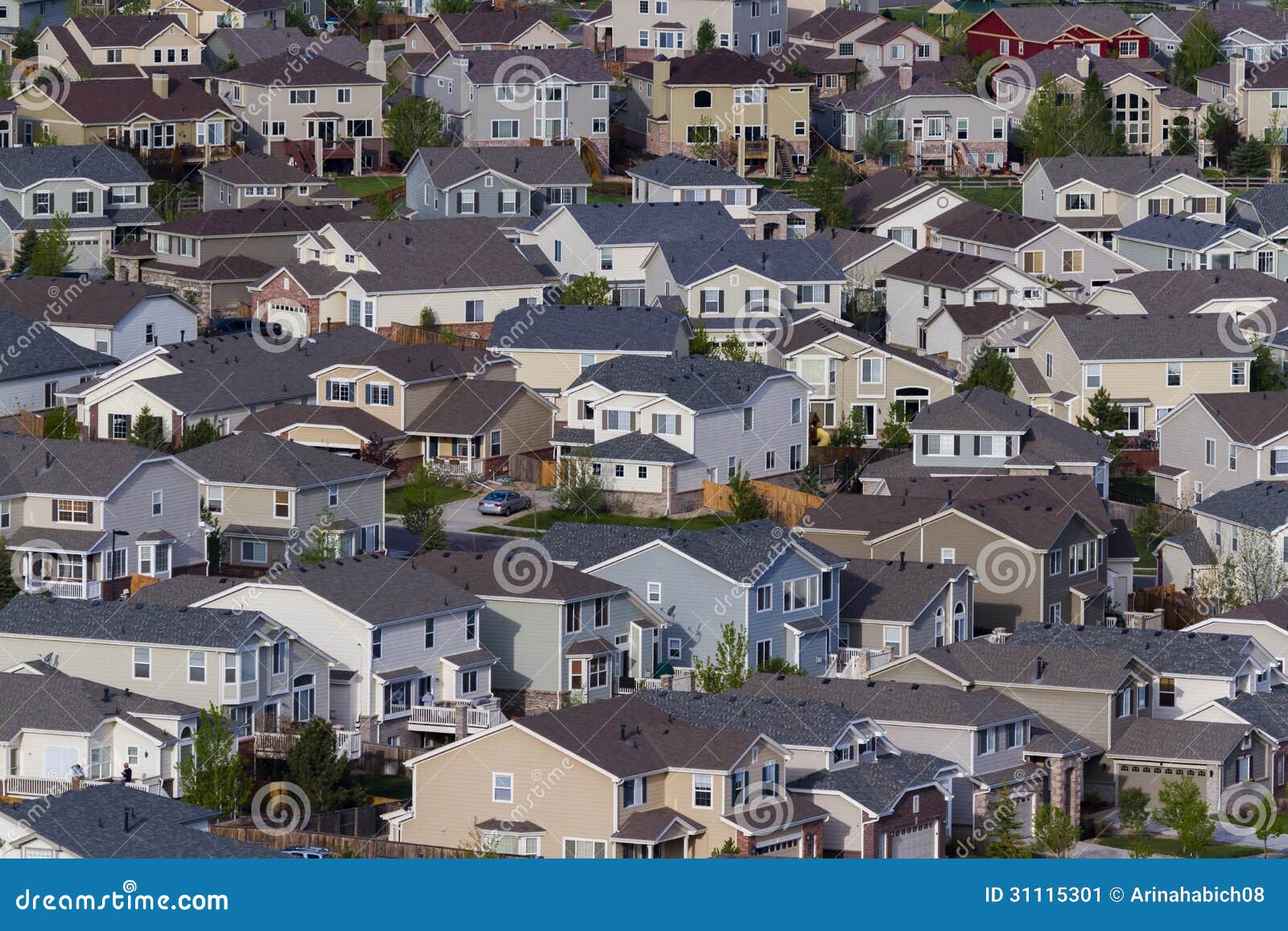 Suburbia stock image. Image of suburb, suburbia, street - 31115301