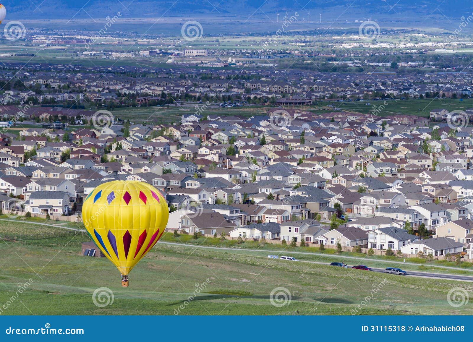 Suburbia stock photo. Image of colorful, view, colorado - 31115318