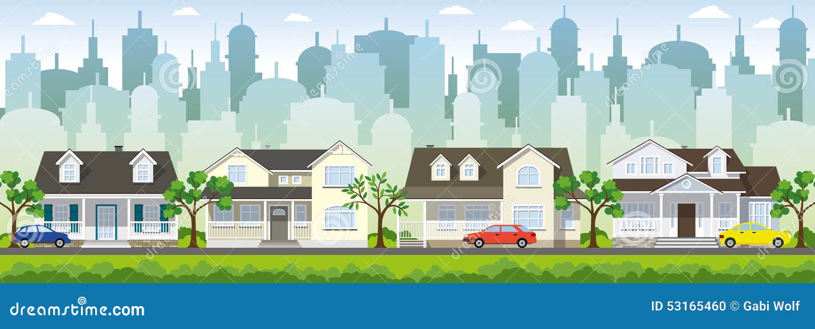Suburbs Cartoons, Illustrations & Vector Stock Images - 10910 Pictures ...
