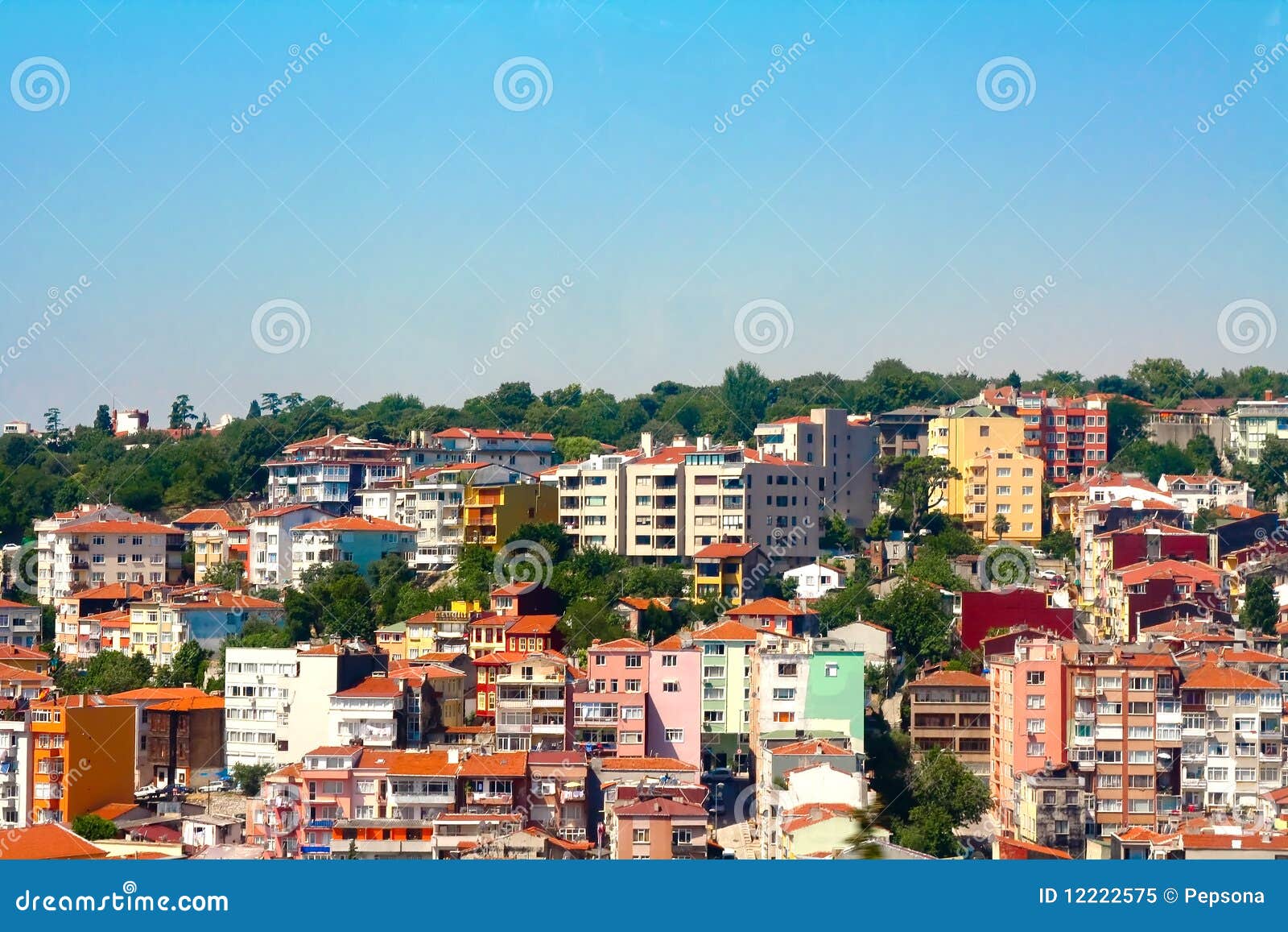 Suburbs of Istanbul stock image. Image of busy, oriental - 12222575