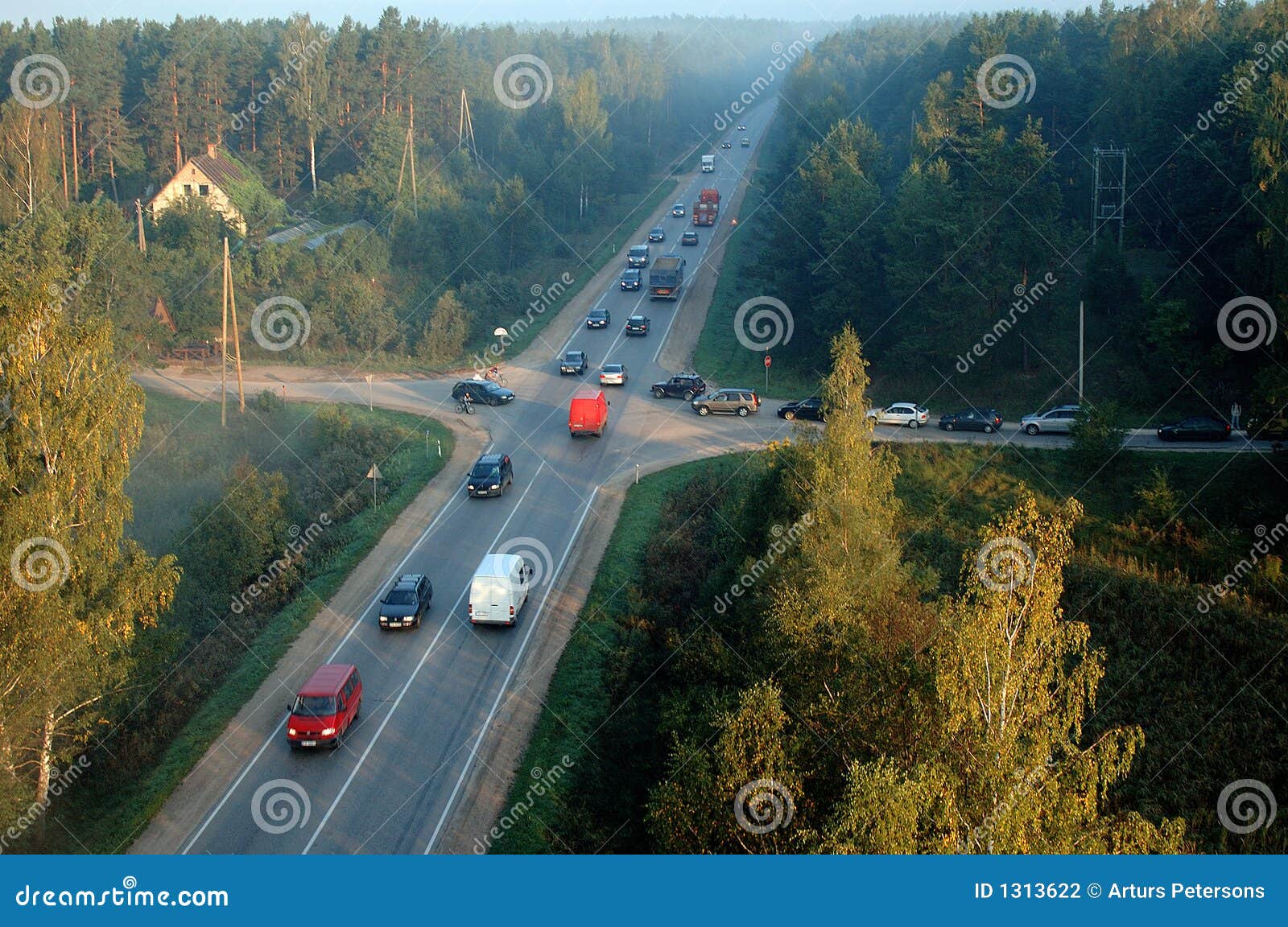 Suburbs at Morning Rush Time 2742 Stock Photo - Image of morning ...
