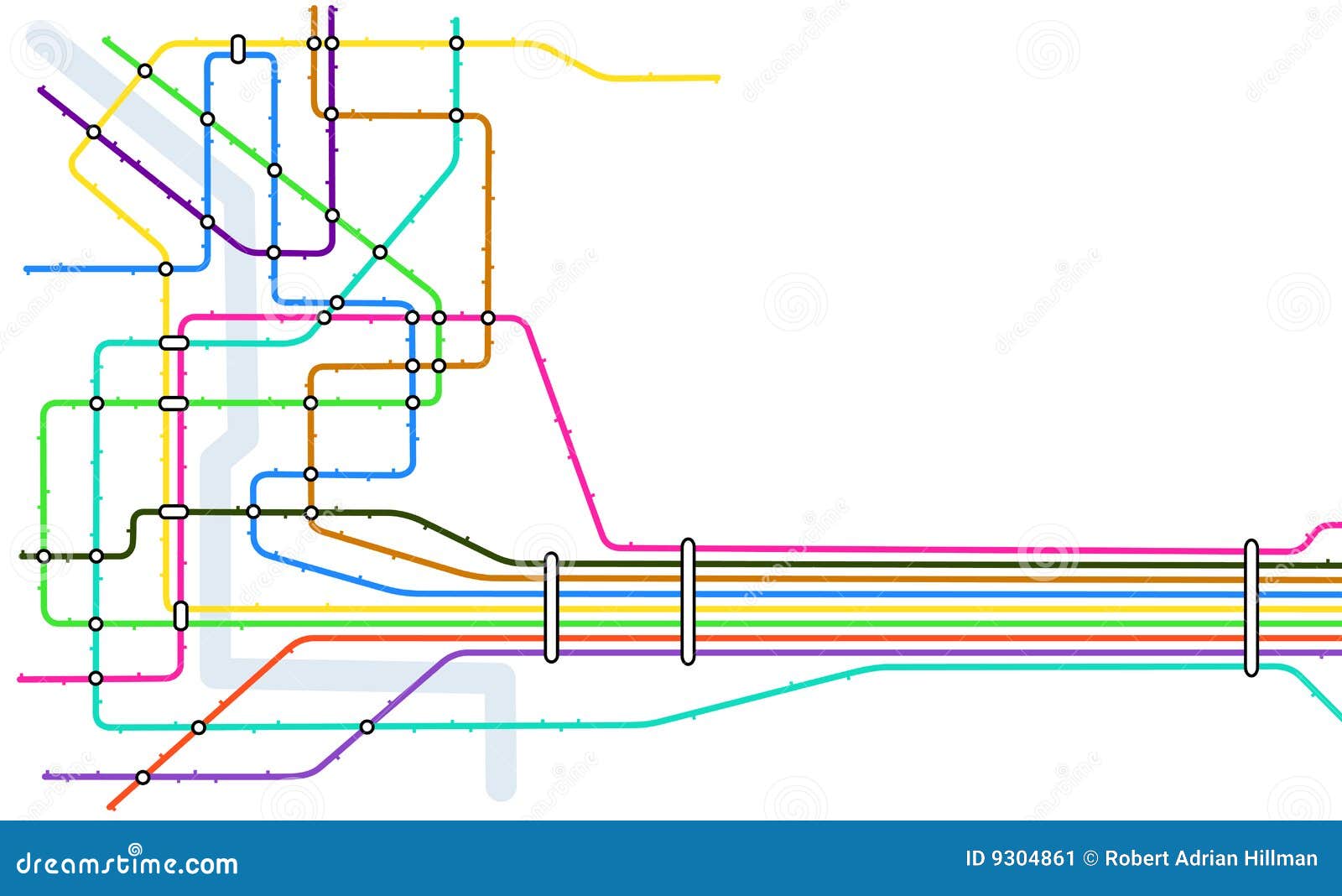 Subway stock vector. Illustration of copy, connections - 9304861