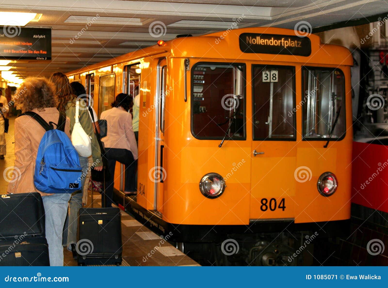 Subway in Berlin editorial photo. Image of commuting, route - 1085071