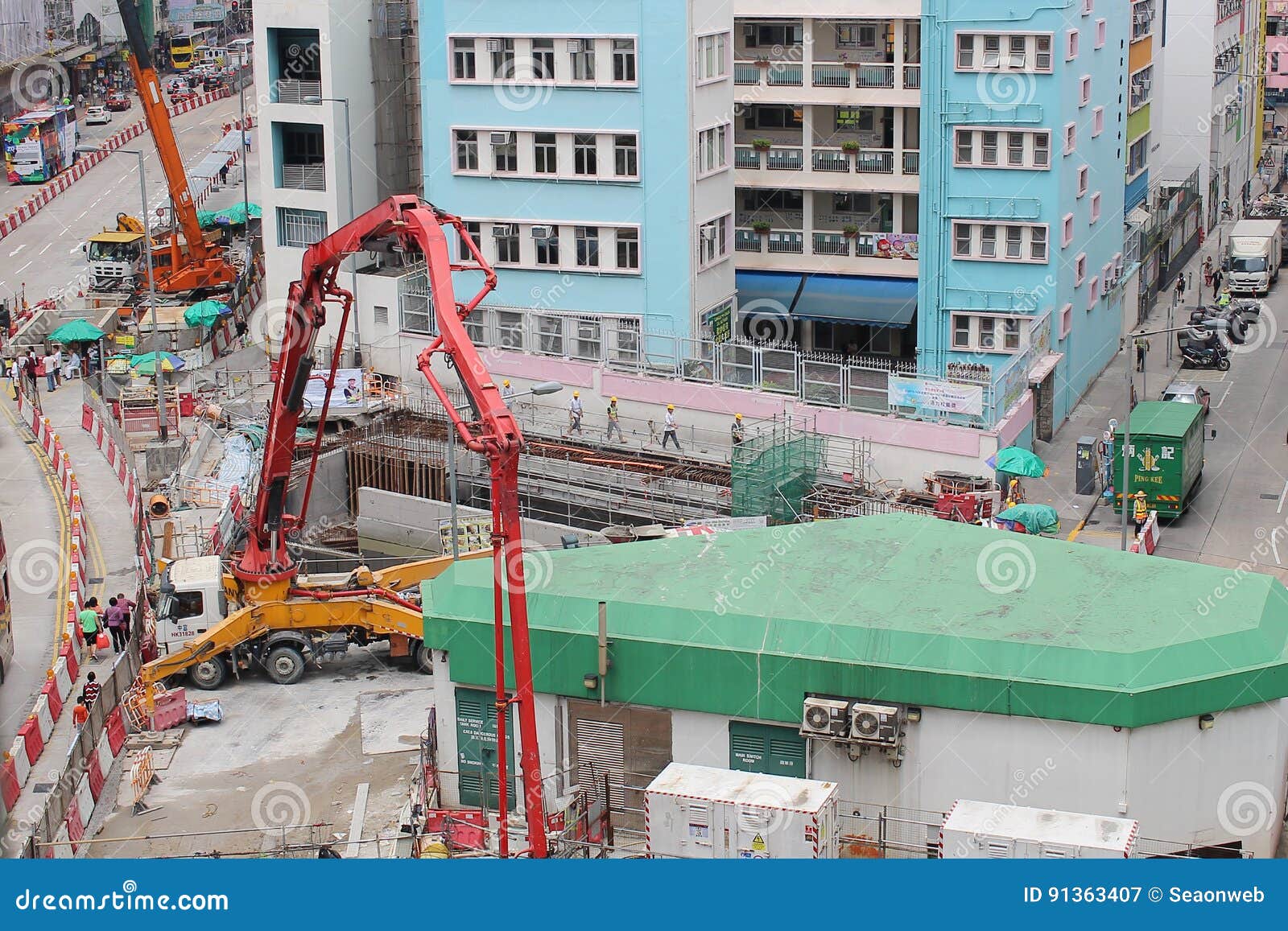 Subway of Building Site at Ma Tau Wai Editorial Photography - Image of ...
