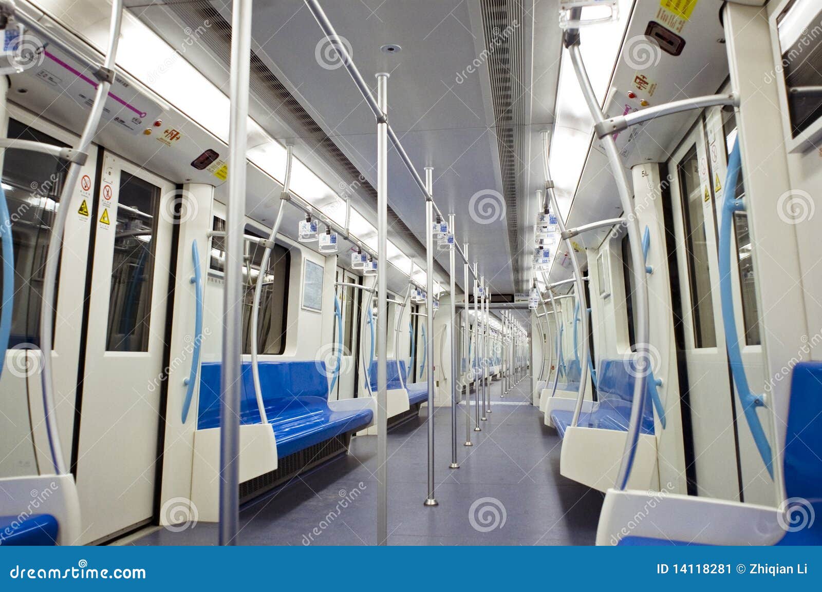 Subway carriage stock image. Image of empty, traffic - 14118281