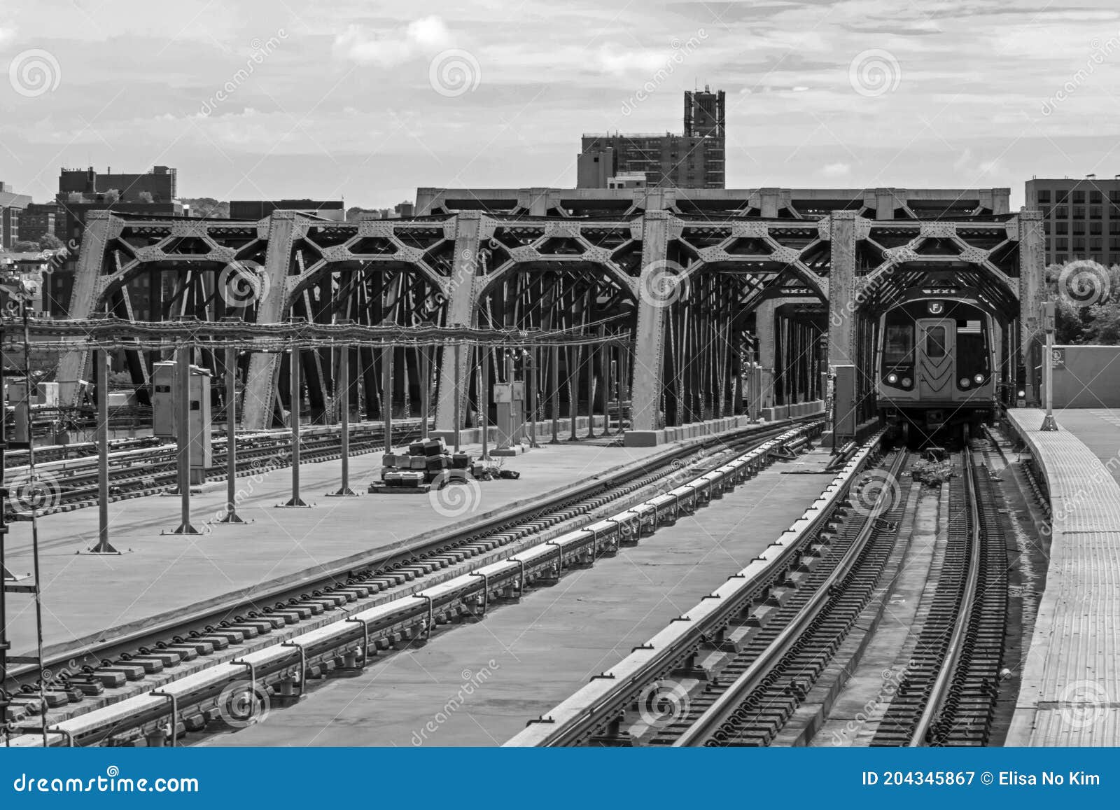 Subway in the city stock image. Image of transportation - 204345867