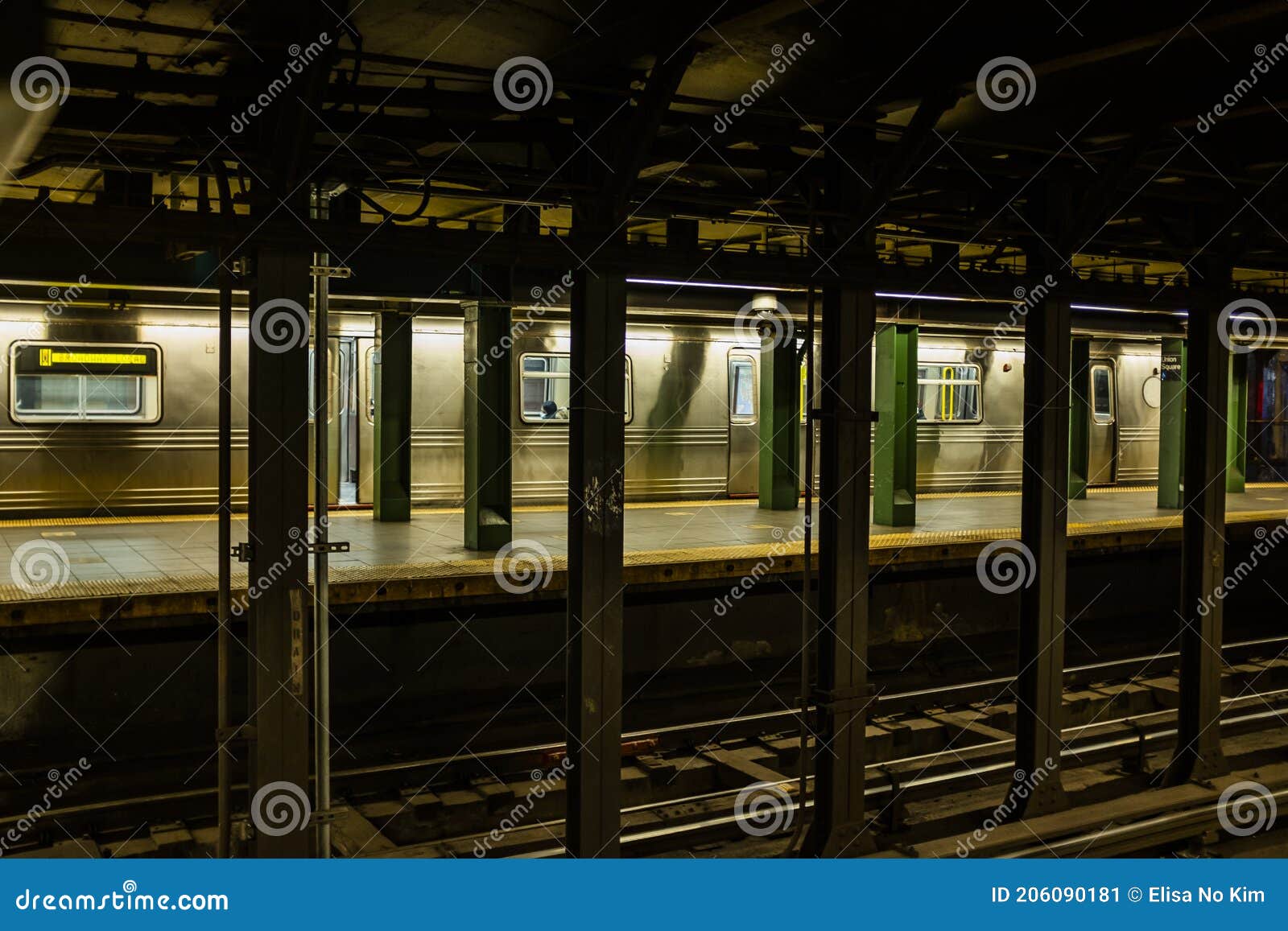 Subway in the city stock image. Image of buildings, cityscape - 206090181