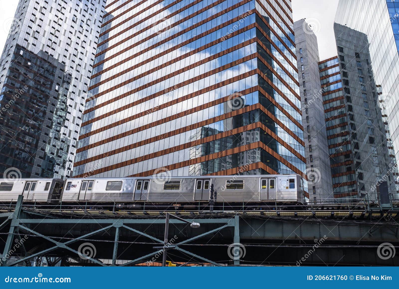 Subway in the city stock photo. Image of skyline, architecture - 206621760