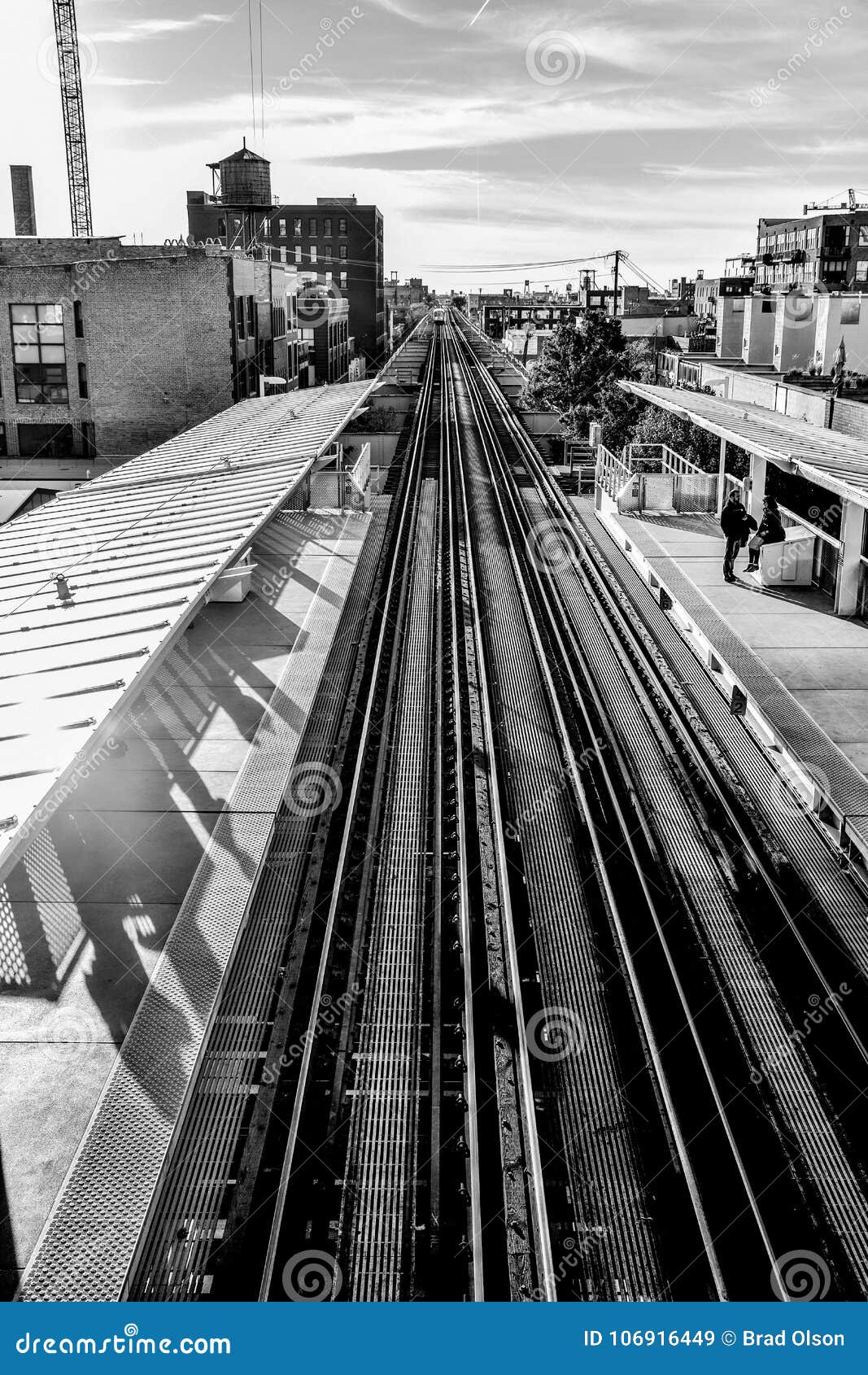 City Urban Commuter Train Tracks Editorial Stock Image - Image of ...