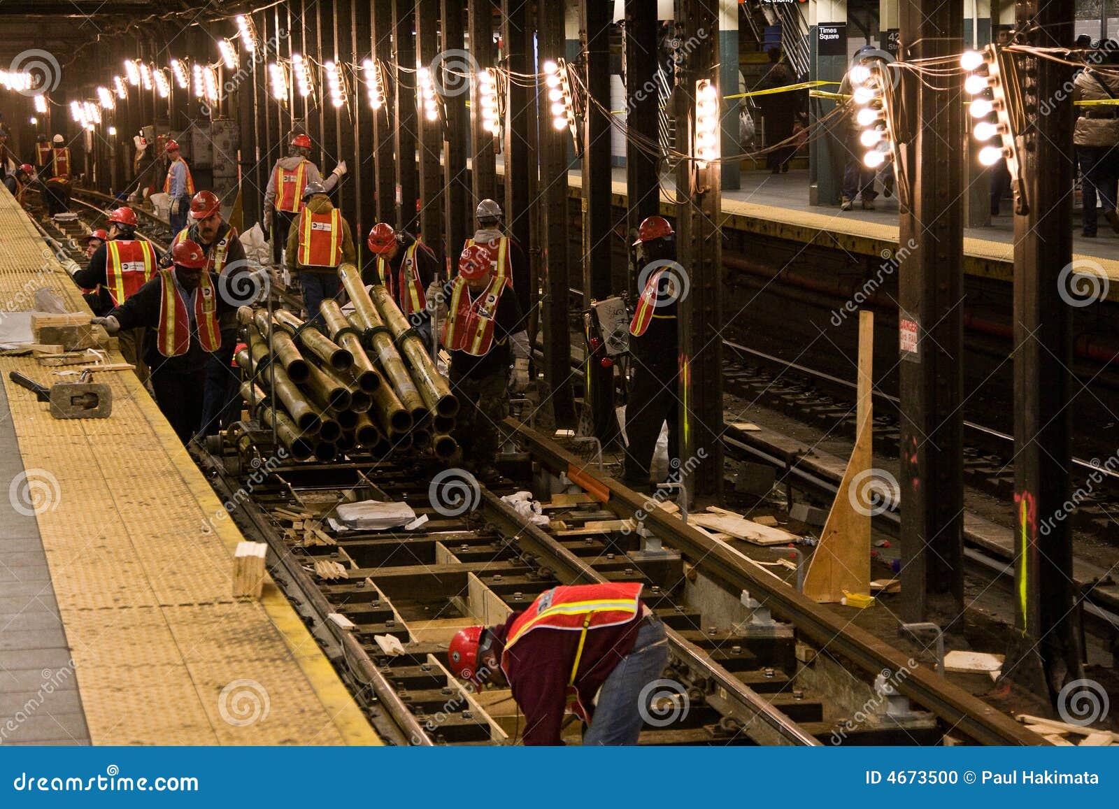 Subway construction editorial image. Image of platform - 4673500
