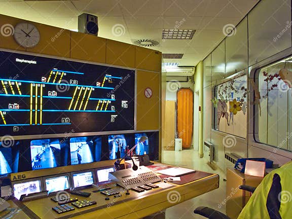 Subway control station editorial image. Image of station - 20927560