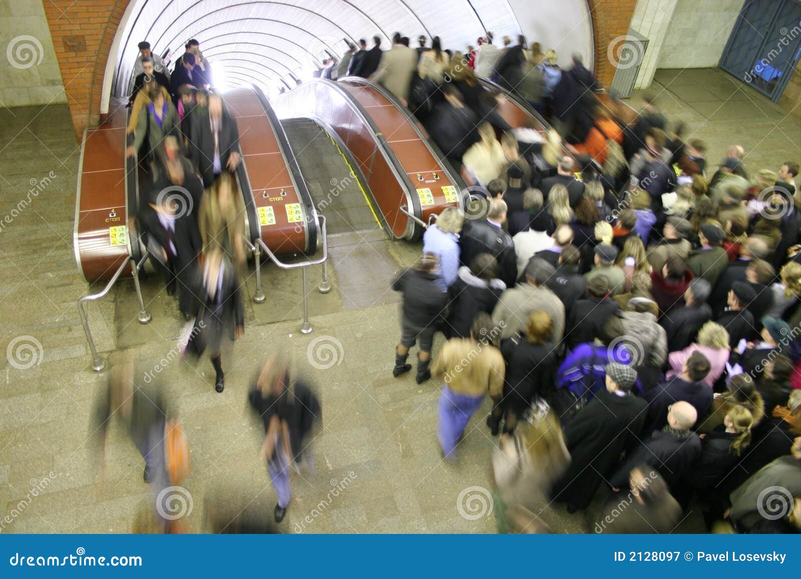 Subway crowd stock image. Image of russia, business, bustle - 2128097