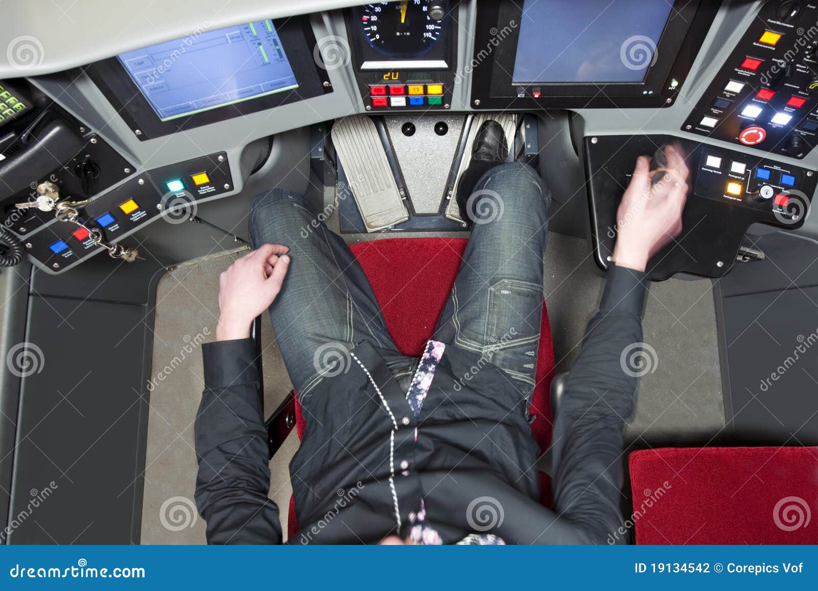 Subway driver stock photo. Image of buttons, radio, controls - 19134542
