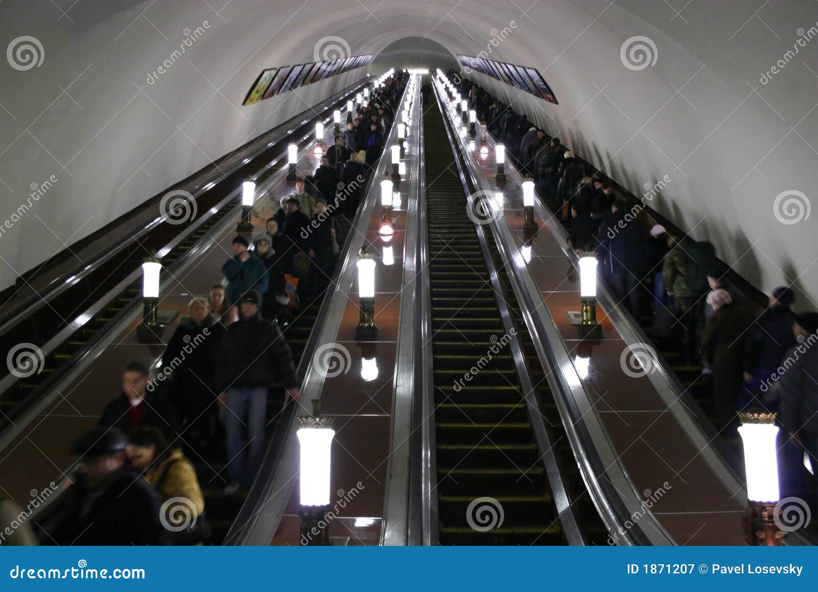 Subway elevator stock image. Image of indoors, stairwell - 1871207