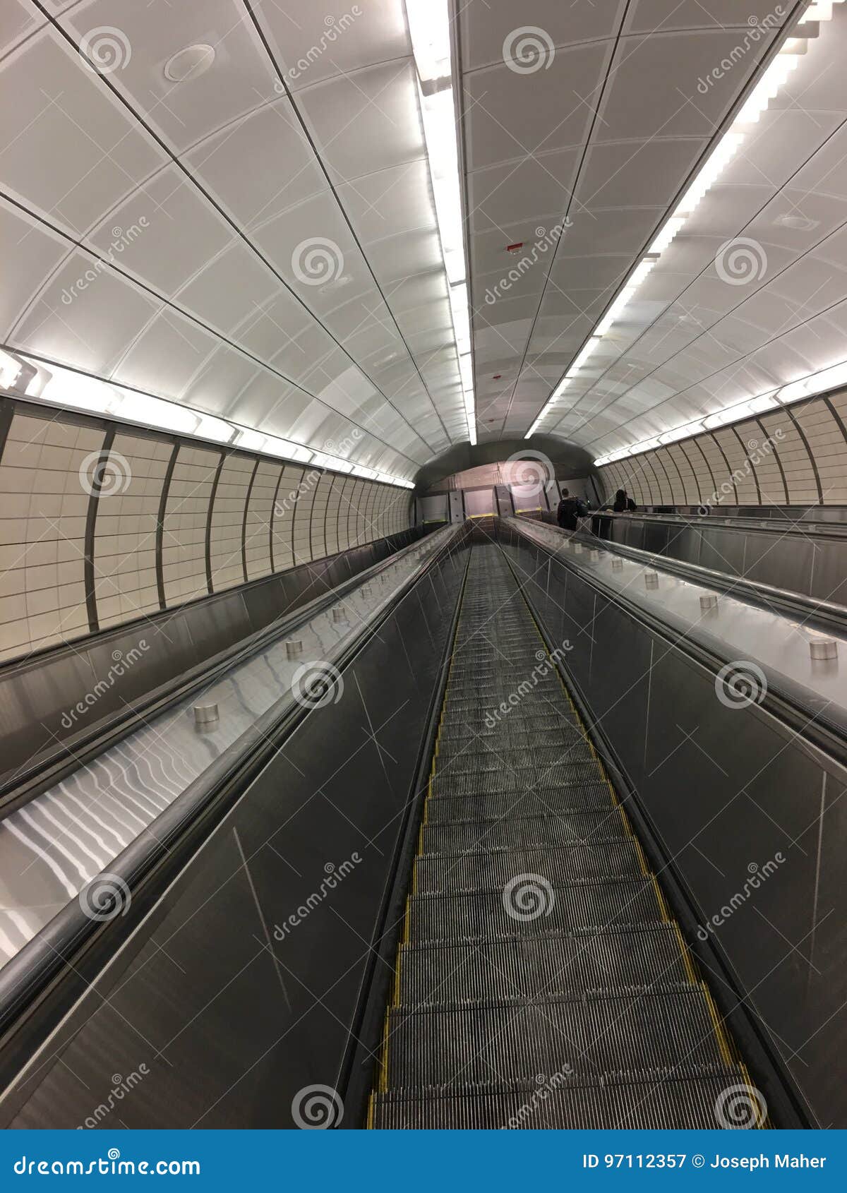 Subway Escalator stock image. Image of subway, escalator - 97112357