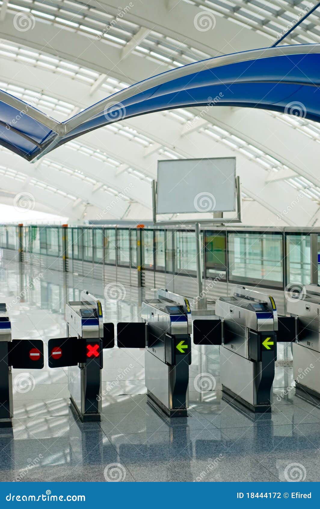 Subway gate stock photo. Image of station, floor, indoors - 18444172