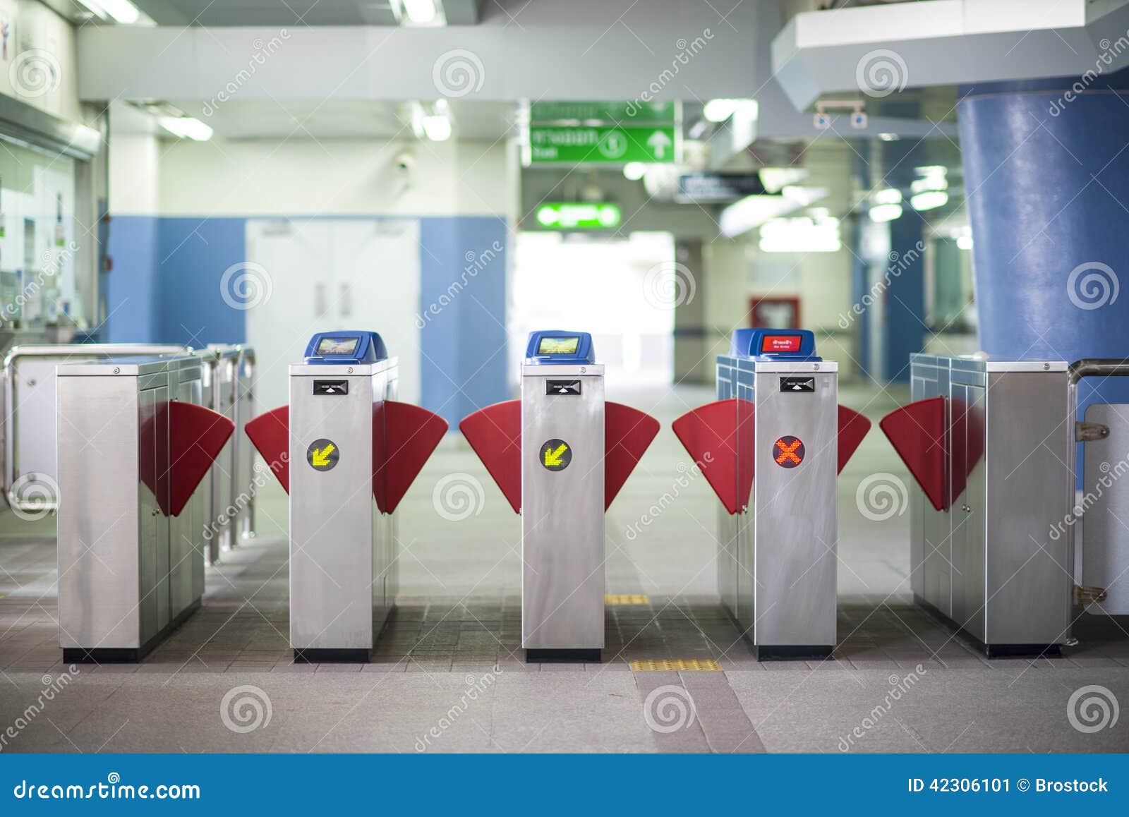 Subway gate stock image. Image of science, control, boundary - 42306101