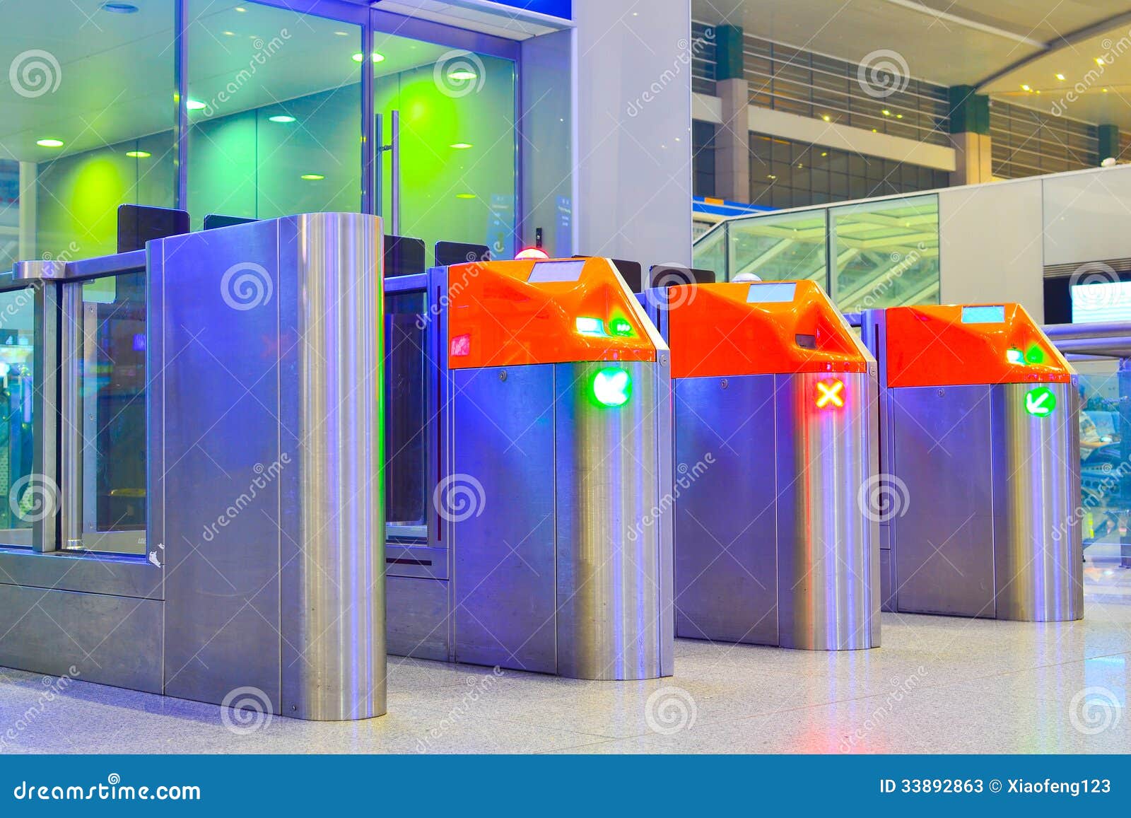 Subway Gates Royalty-Free Stock Photo | CartoonDealer.com #33892863