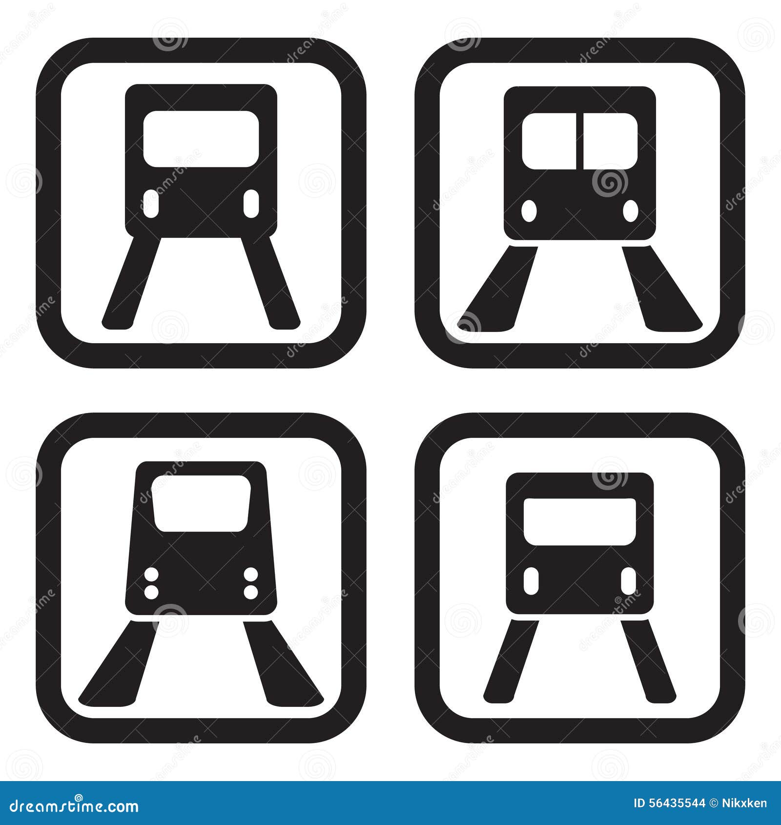 Subway Icon Vector From Public Transportation Concept. Thin Line ...