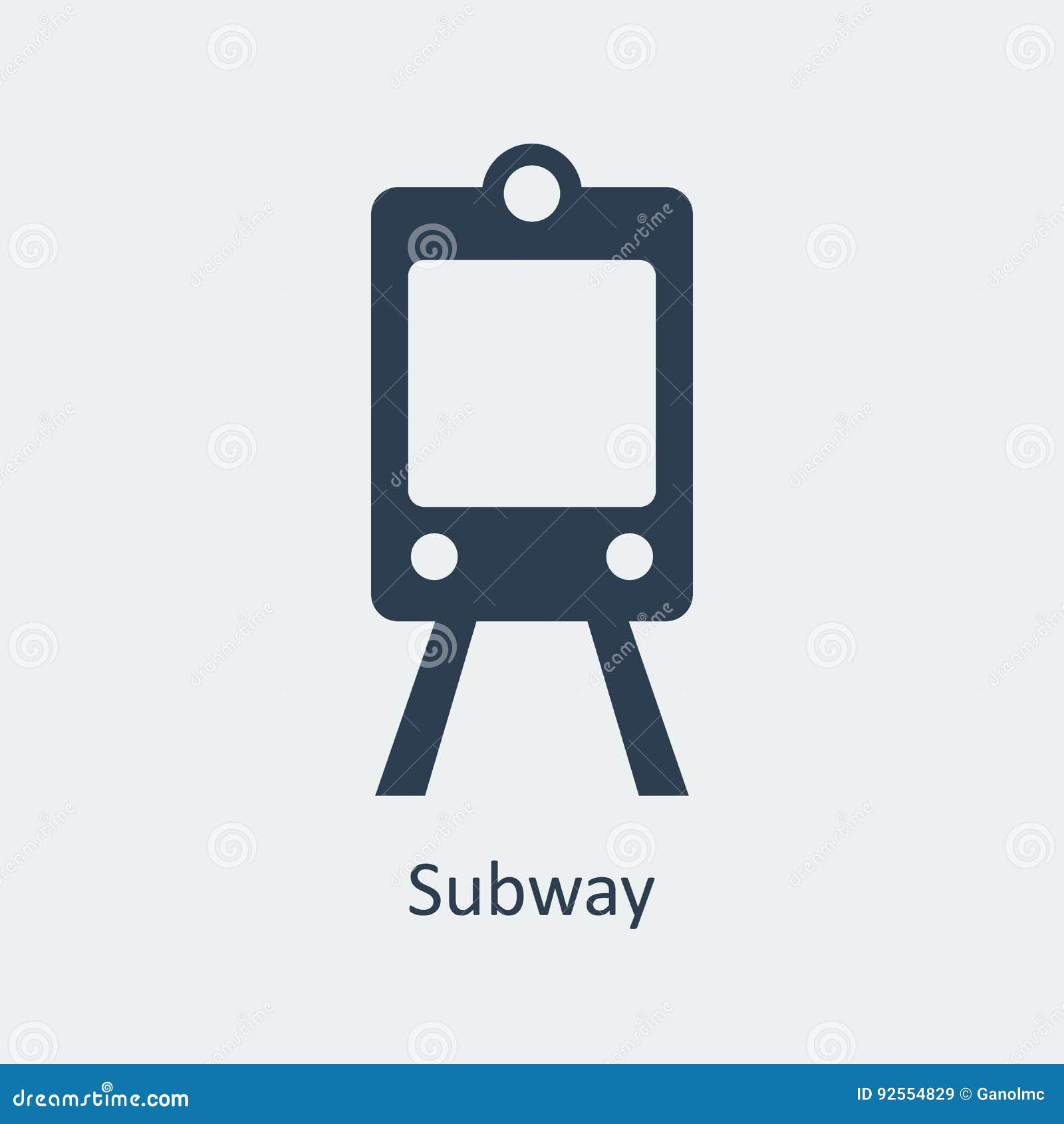 Subway Icon. Silhouette Vector Icon. Stock Vector - Illustration of ...