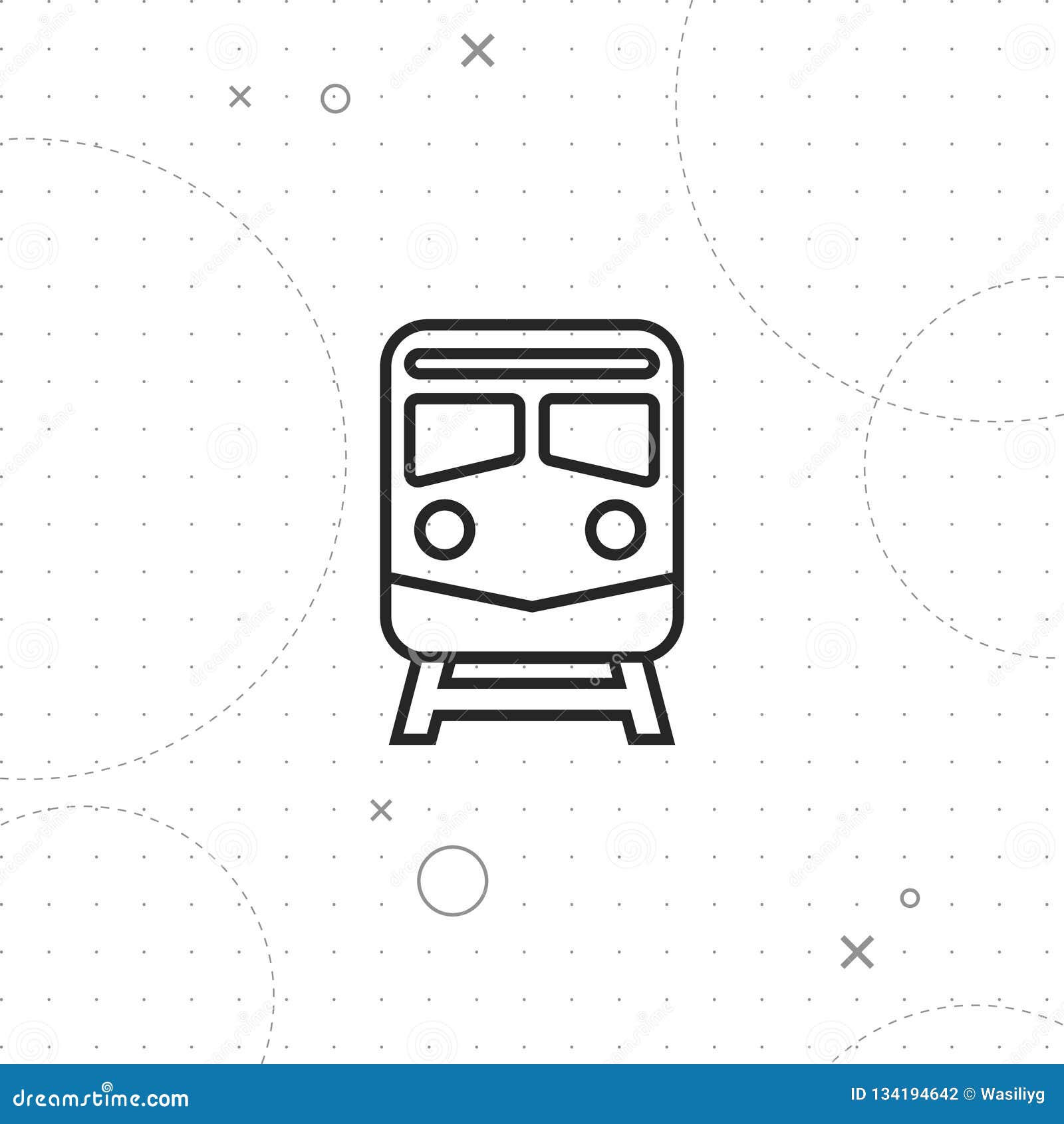 Subway icon stock vector. Illustration of simple, railway - 134194642