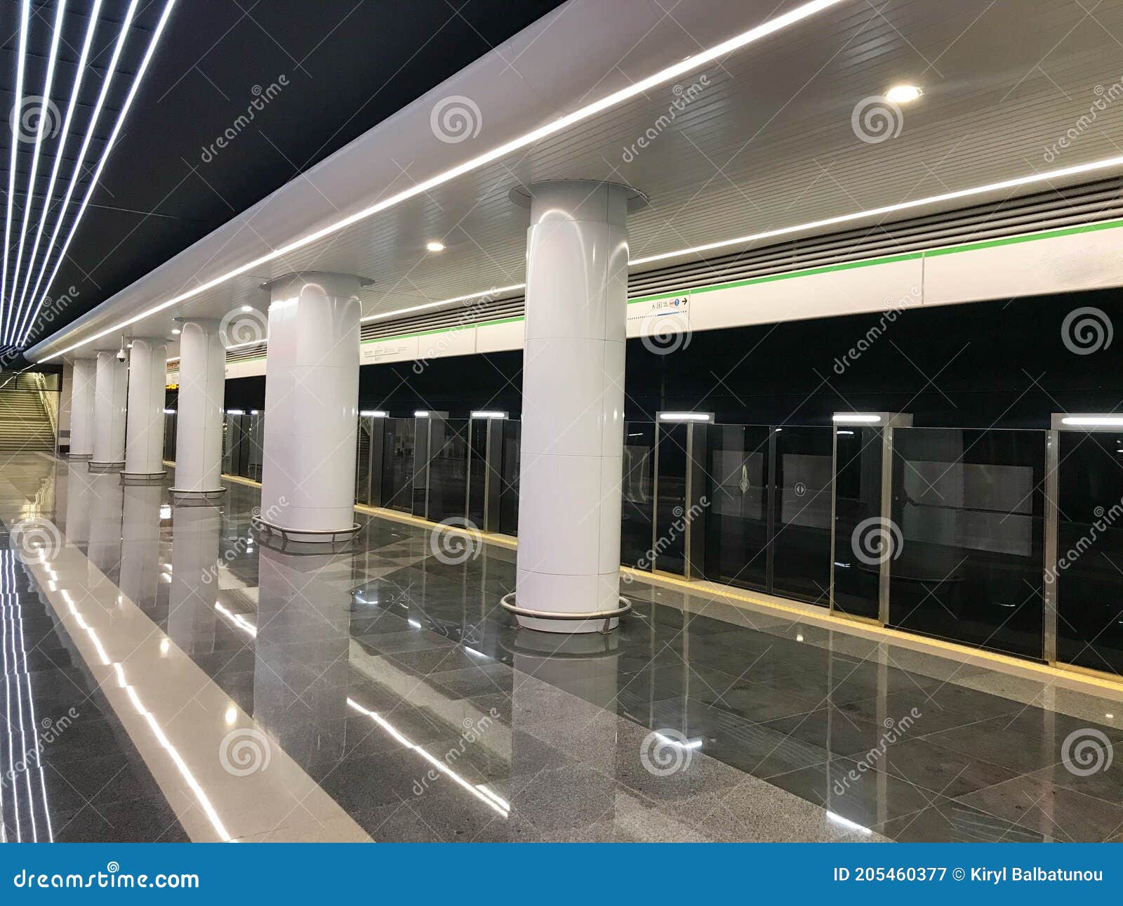 Subway with Increased Security. New Metro Stations with a Door Non ...