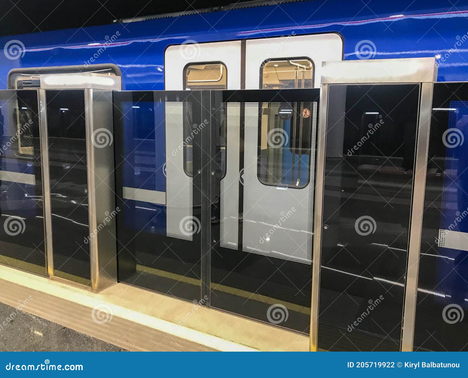 Subway with Increased Security. New Metro Stations. Double Security ...