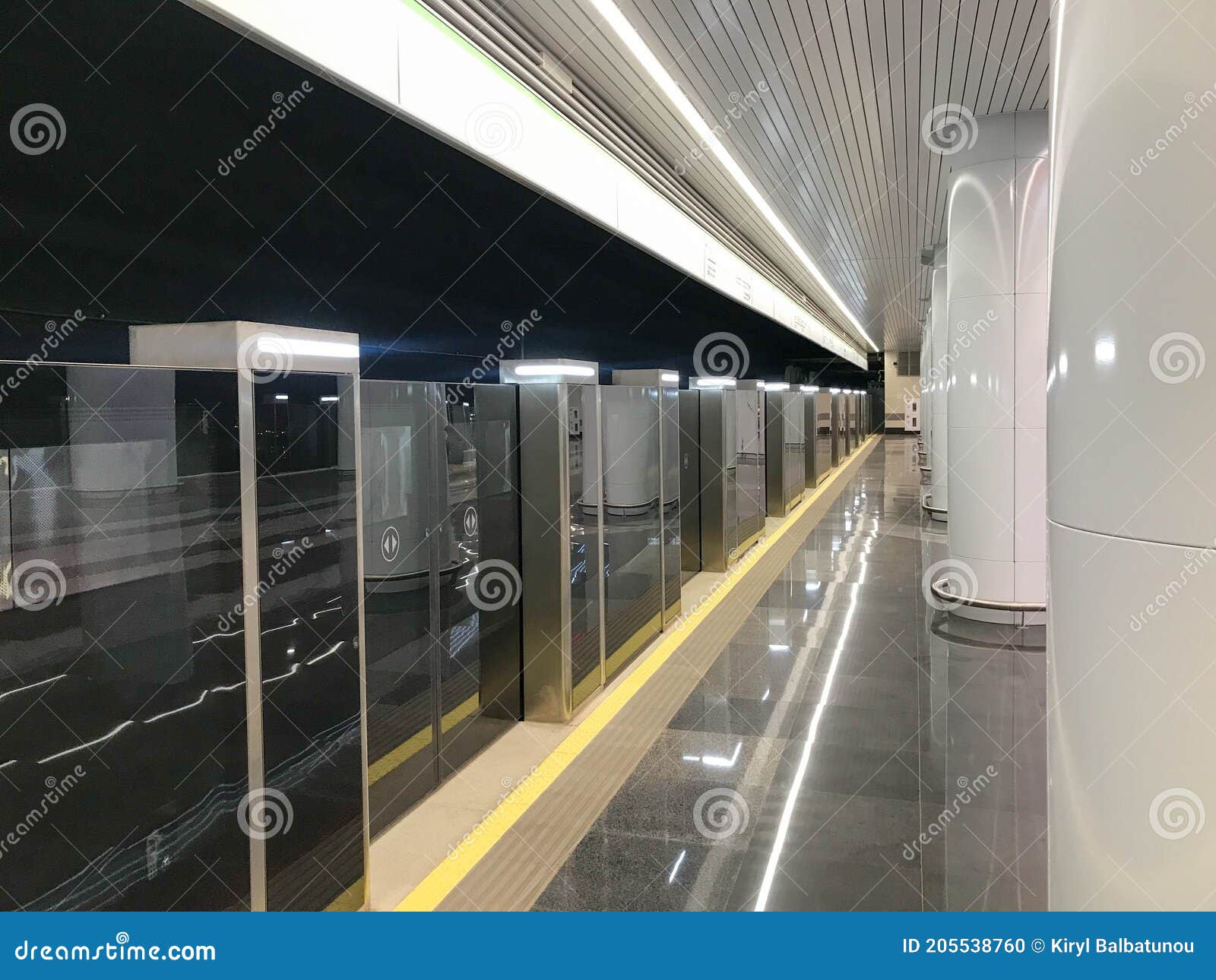 Subway with Increased Security. New Metro Stations. Double Security ...