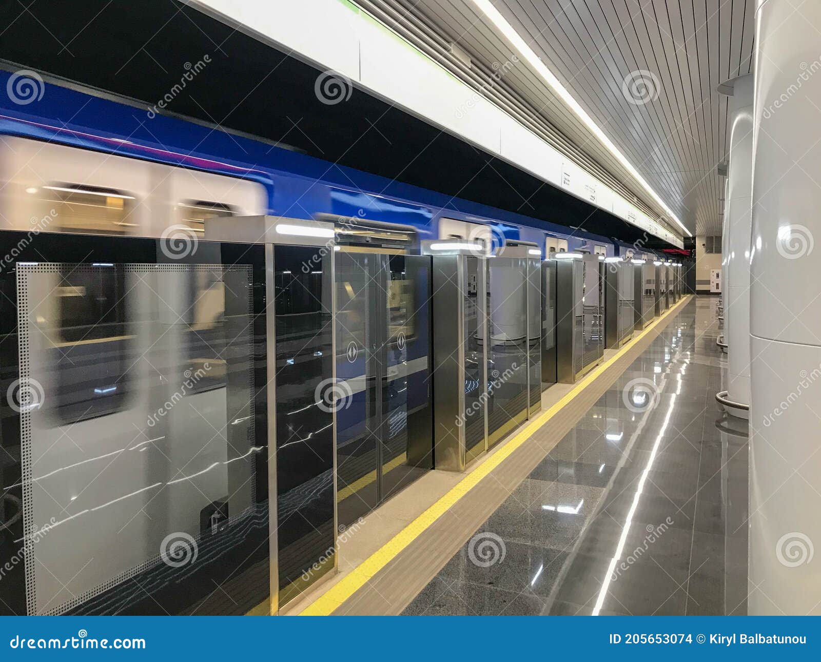 Subway with Increased Security. New Metro Stations. Double Security ...