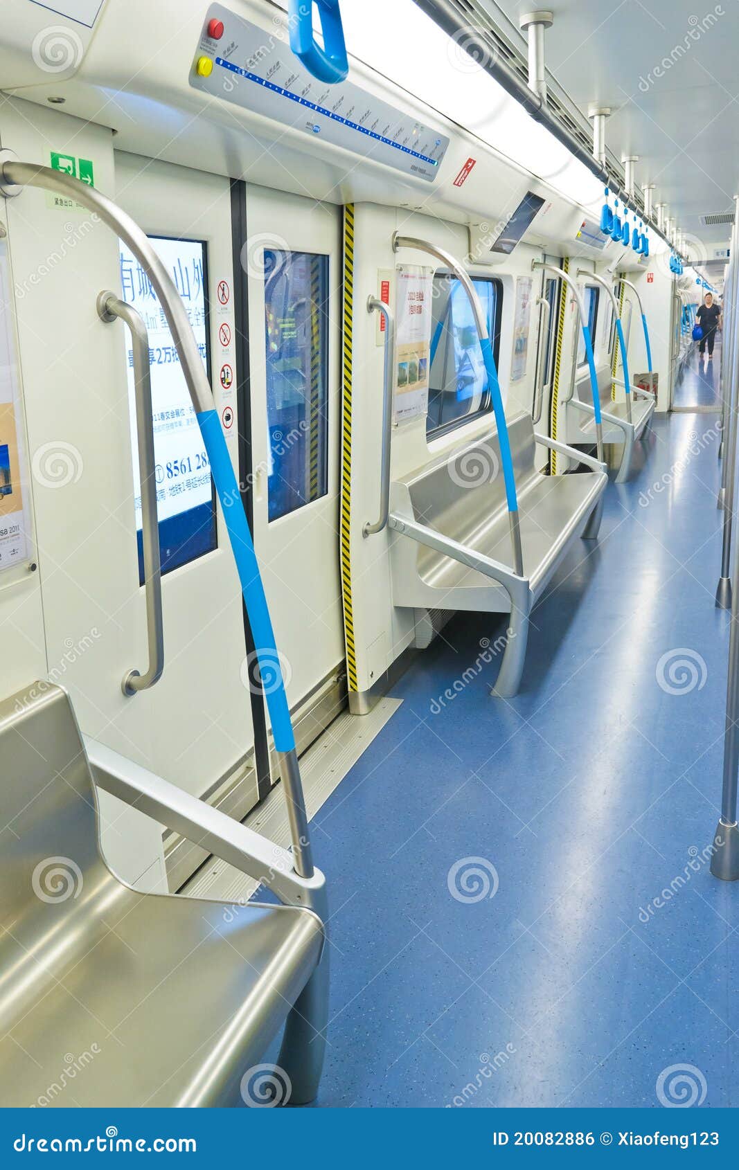 Subway interior editorial photo. Image of steel, view - 20082886