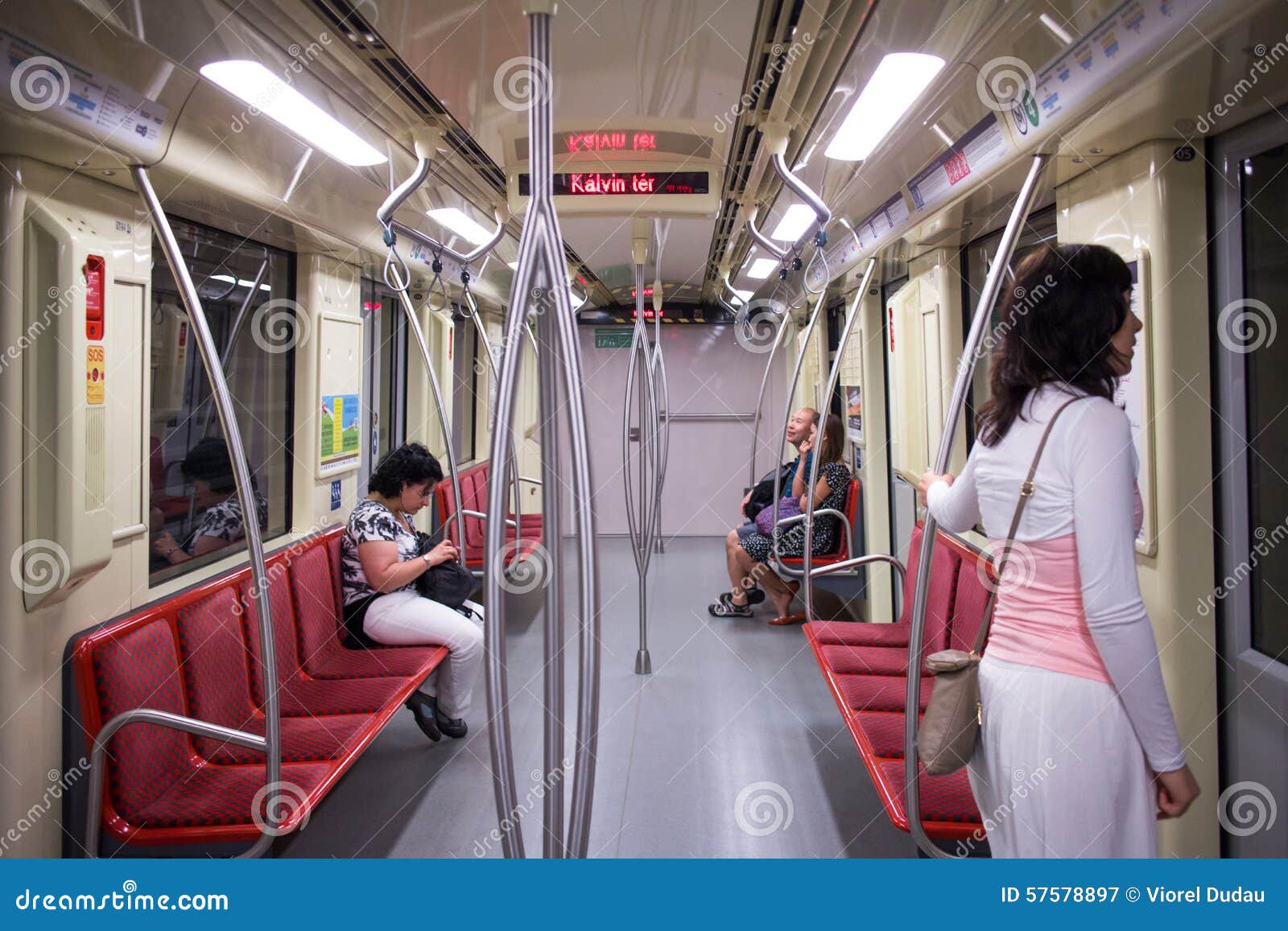 Subway interior Budapest editorial photography. Image of subway - 57578897