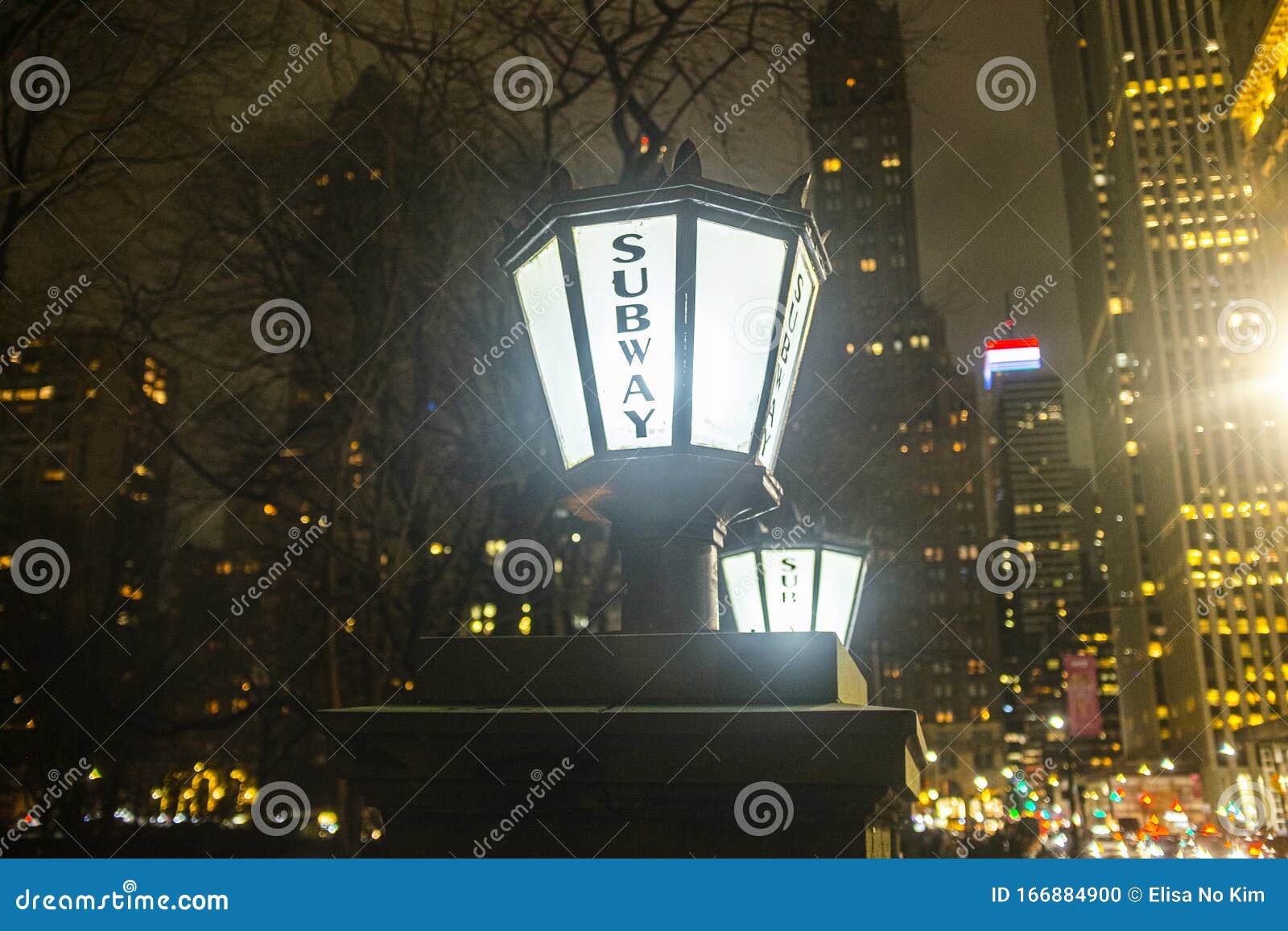 Subway lamp stock photo. Image of trees, lamp, transportation - 166884900