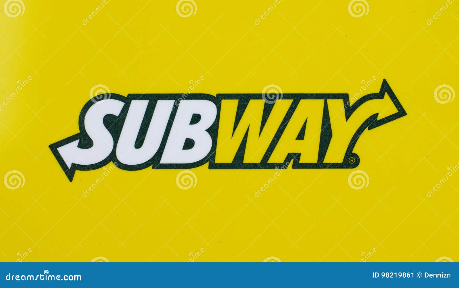 Subway Logo Printed on a White Paper Editorial Photo - Image of ...