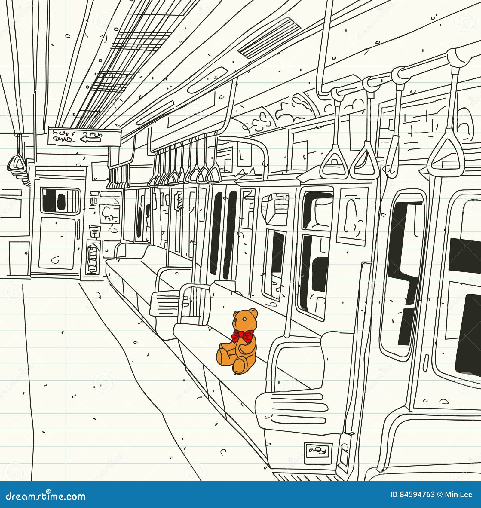 Subway Cartoon Vector | CartoonDealer.com #84594763