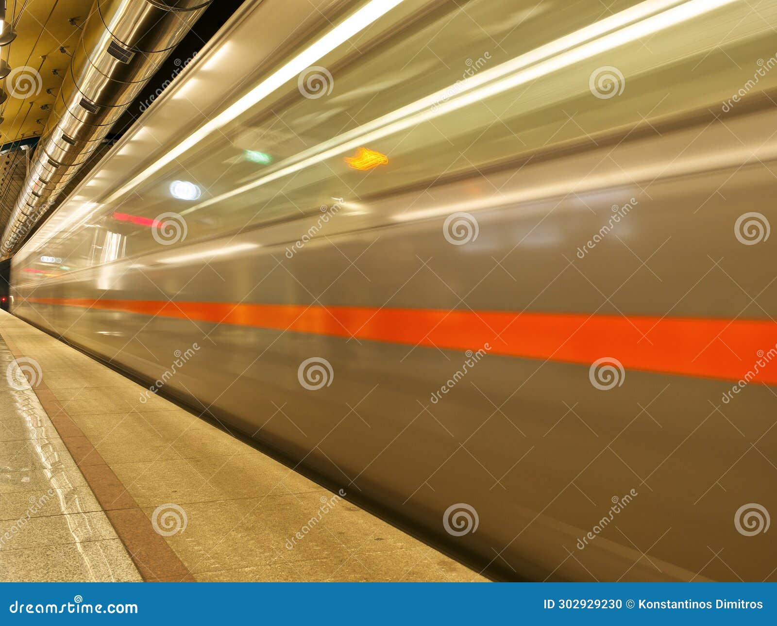 Subway Metro Train Long Exposure Stock Photo - Image of spandau, long ...
