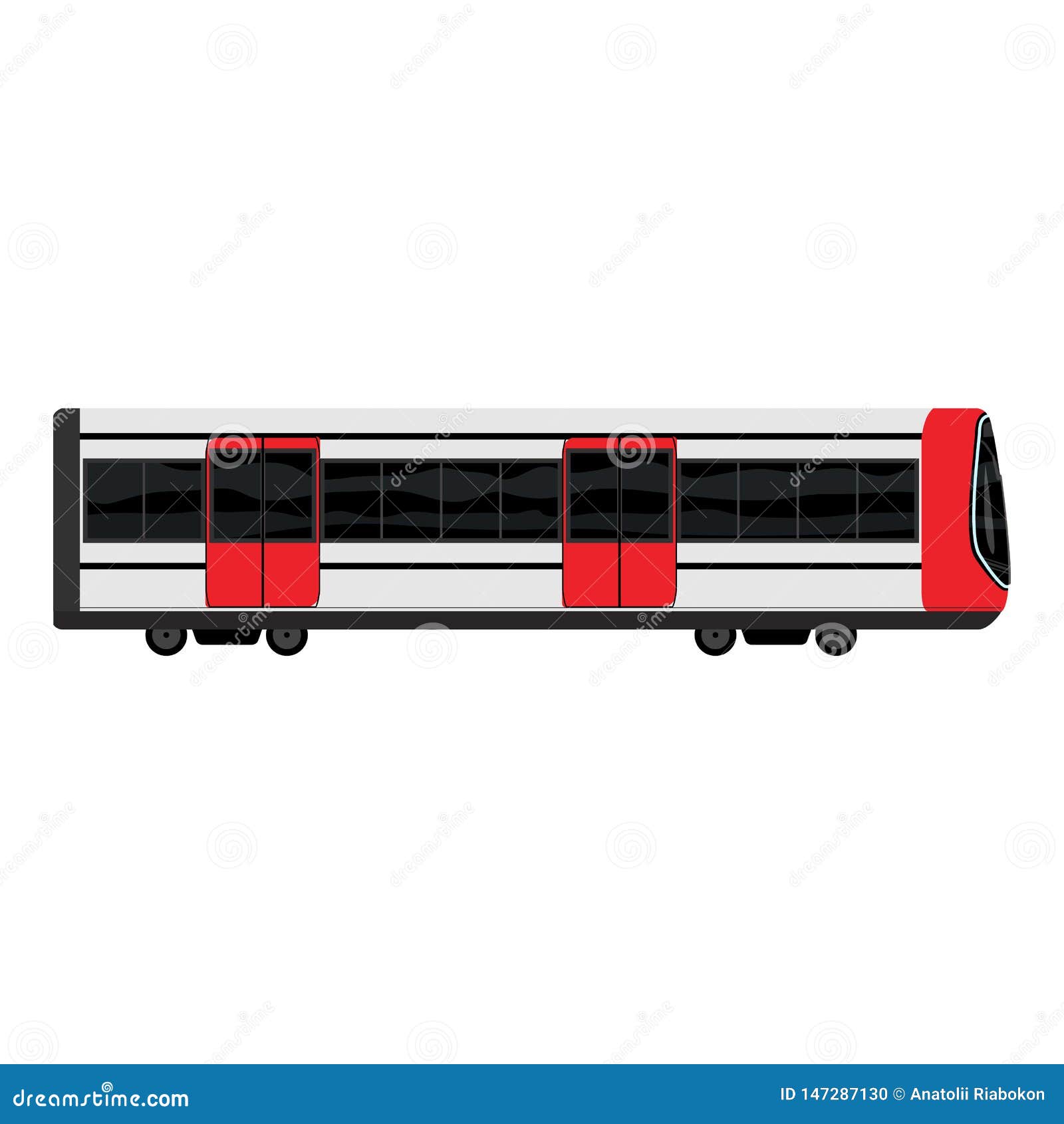 Subway Modern Train Icon, Cartoon Style Stock Vector - Illustration of ...