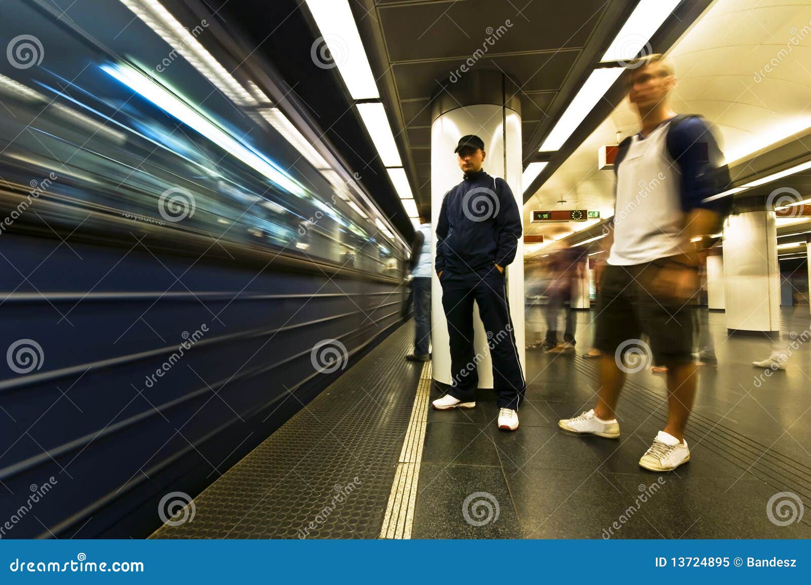 Subway motion blur stock image. Image of depart, line - 13724895